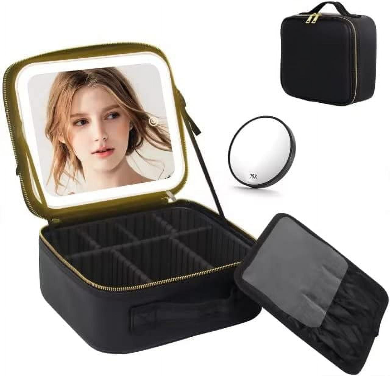 Free Shipping Makeup Bag With Mirror Of Led Lighted Travel Makeup