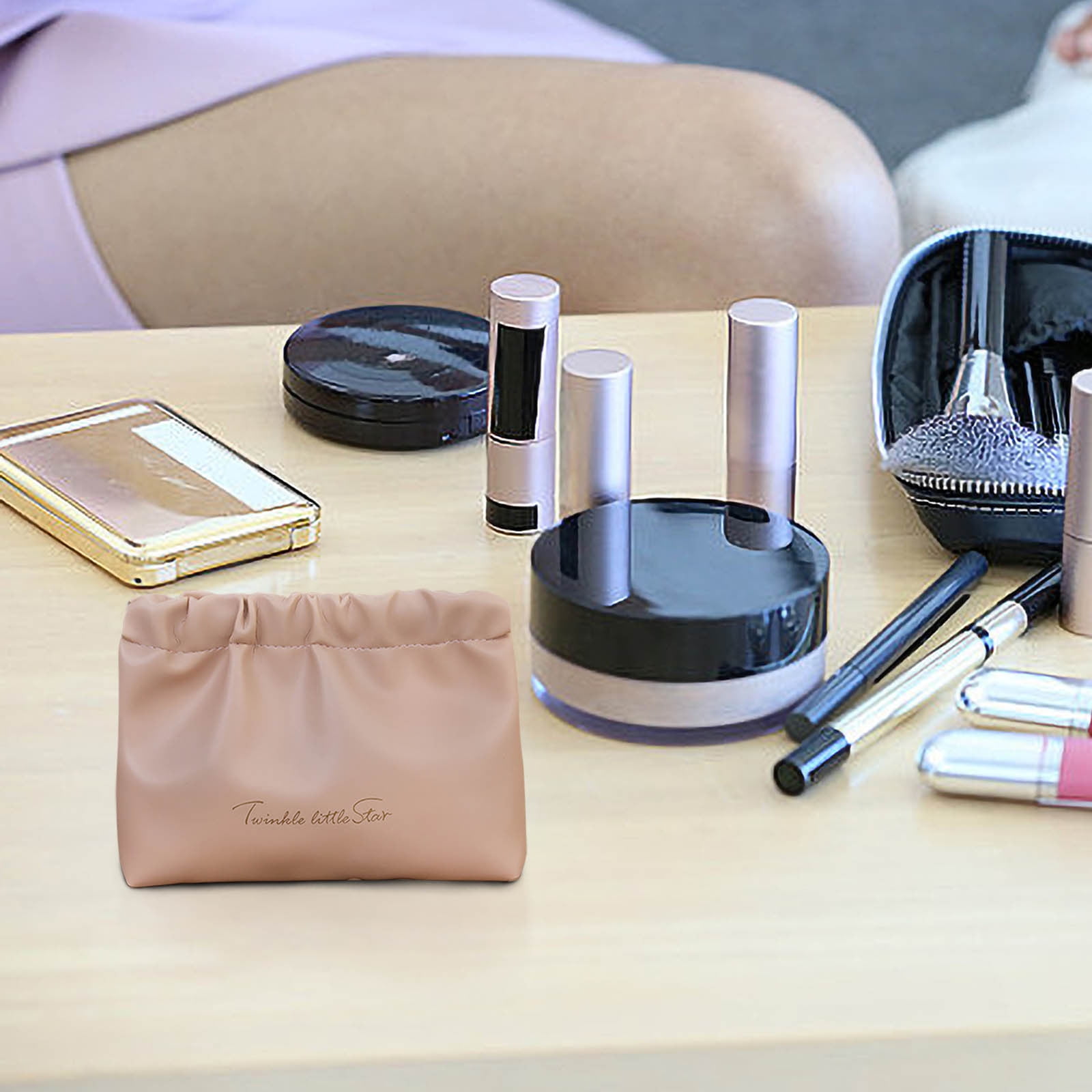 Makeup Bag Portable Mini Cosmetic Storage Organizer | Shrapnel Closure ...