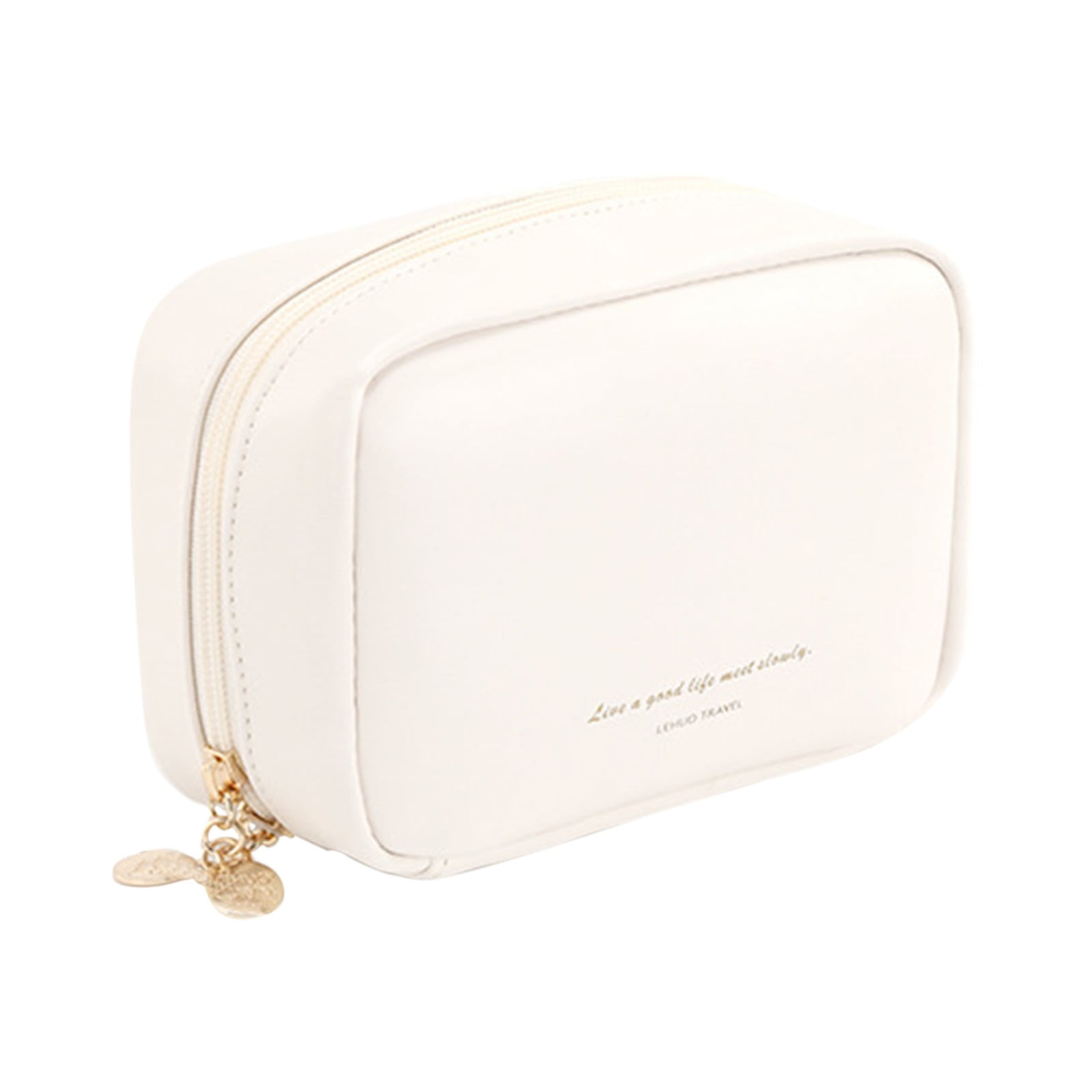 Makeup Bag Travel Makeup Bag Cosmetic Bags for Women and Girls Pu Leather Make up Organizer ...