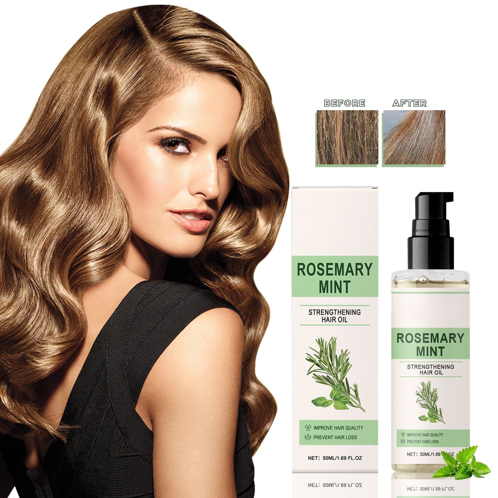 Makeup Beauty Make Up Peppermint Hair Oil Nourishing Scalp Hair Oil ...