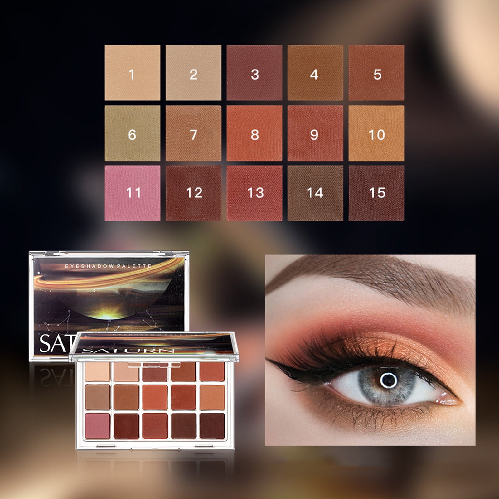 Makeup of Blekii Starry Sky Color Eyeshadow Earth Color Mashed Potatoes ...