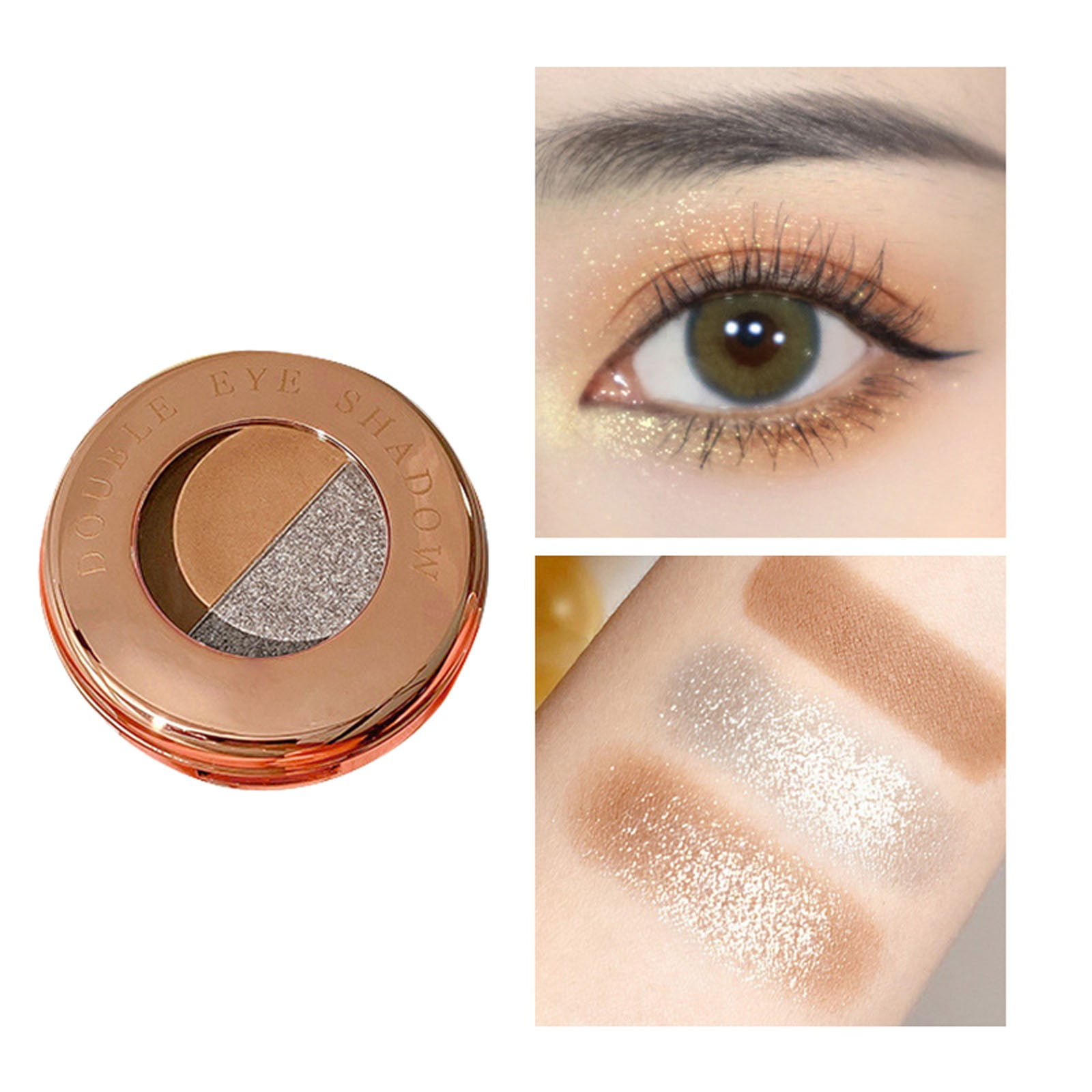 Makeup of Blekii Two Color Eyeshadow Tinted Mini Eyeshadow with Superb ...