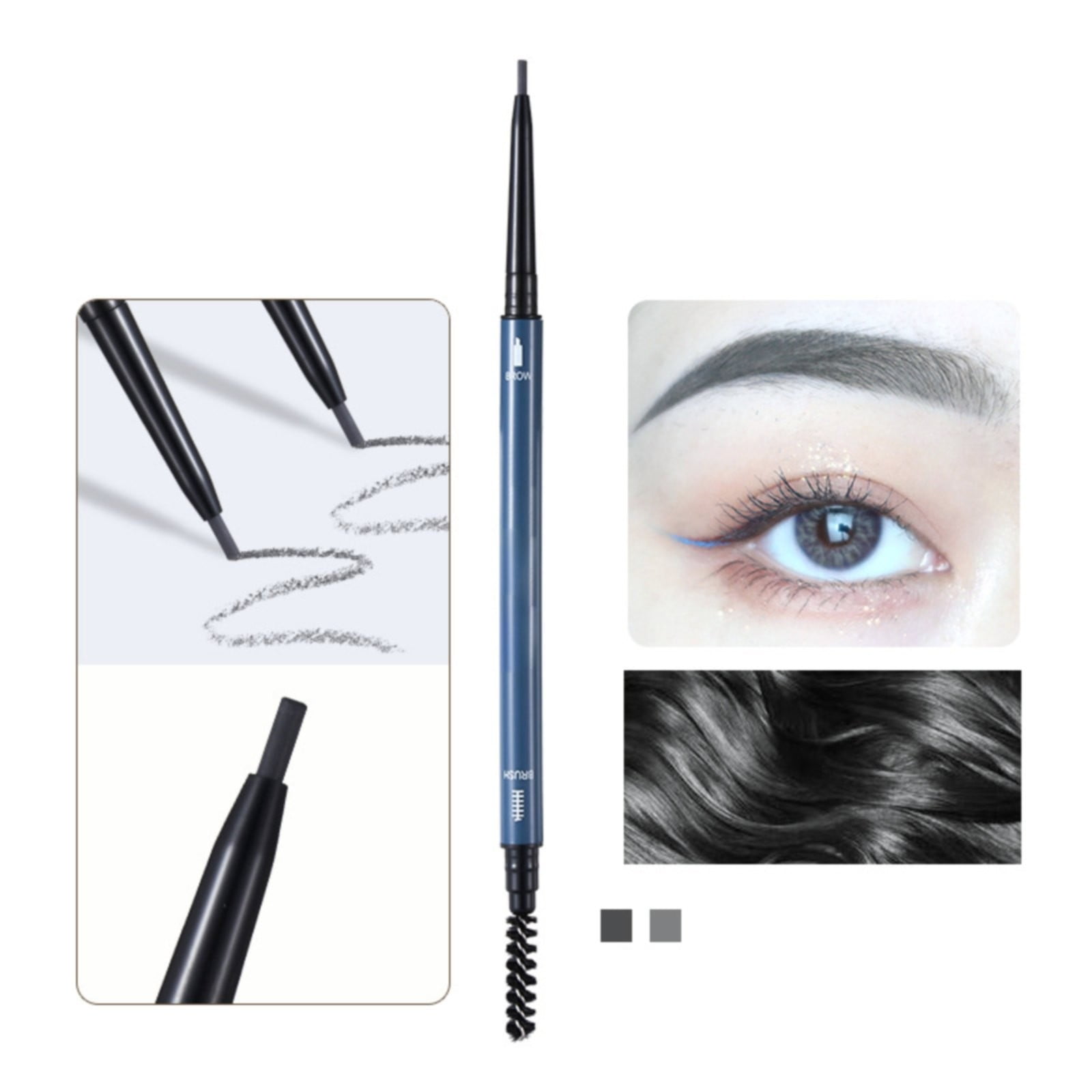 Makeup Brow Stylist Definer Waterproof Eyebrow Pencil, Ultra-Fine ...