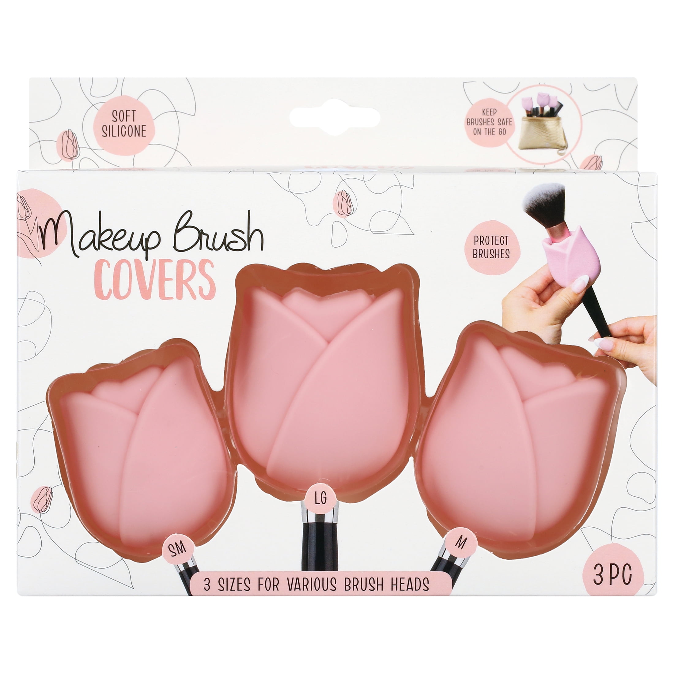 Unbranded Makeup Brush Covers Pack Keep Brushes Safe on the Go Protect ...