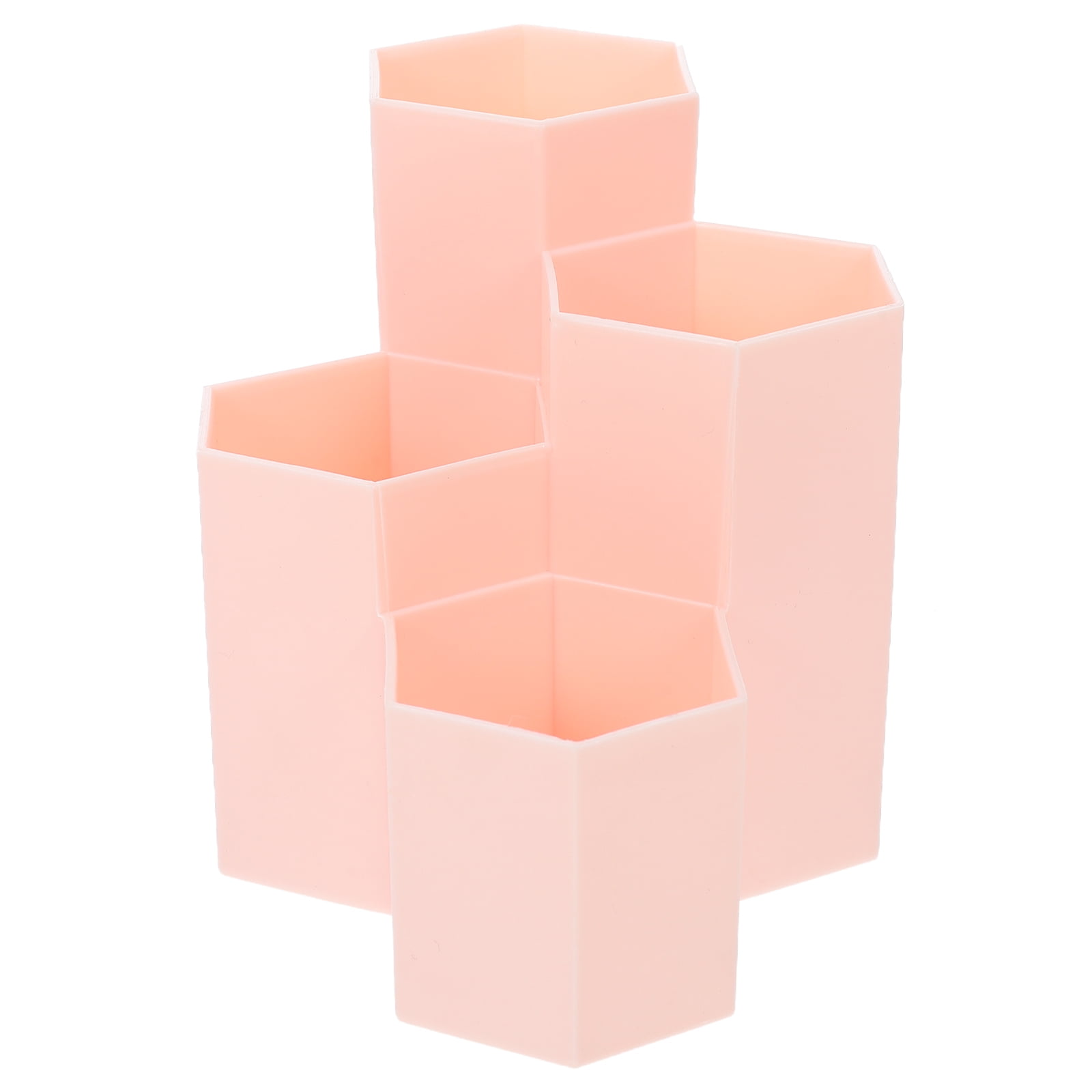 Makeup Brush Holder Containers Pencil Lead Pencils Office Student Pink ...
