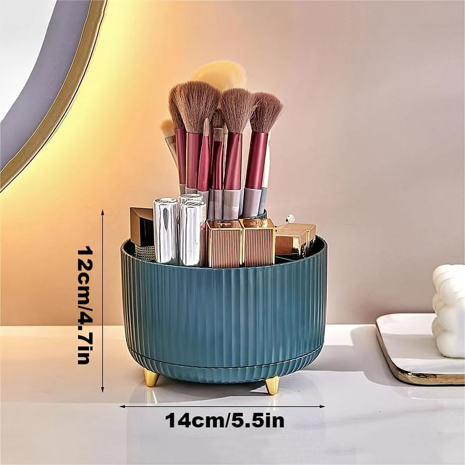 Makeup Brush Holder Organizer 360° Rotating Makeup Brush Organizer 5 ...