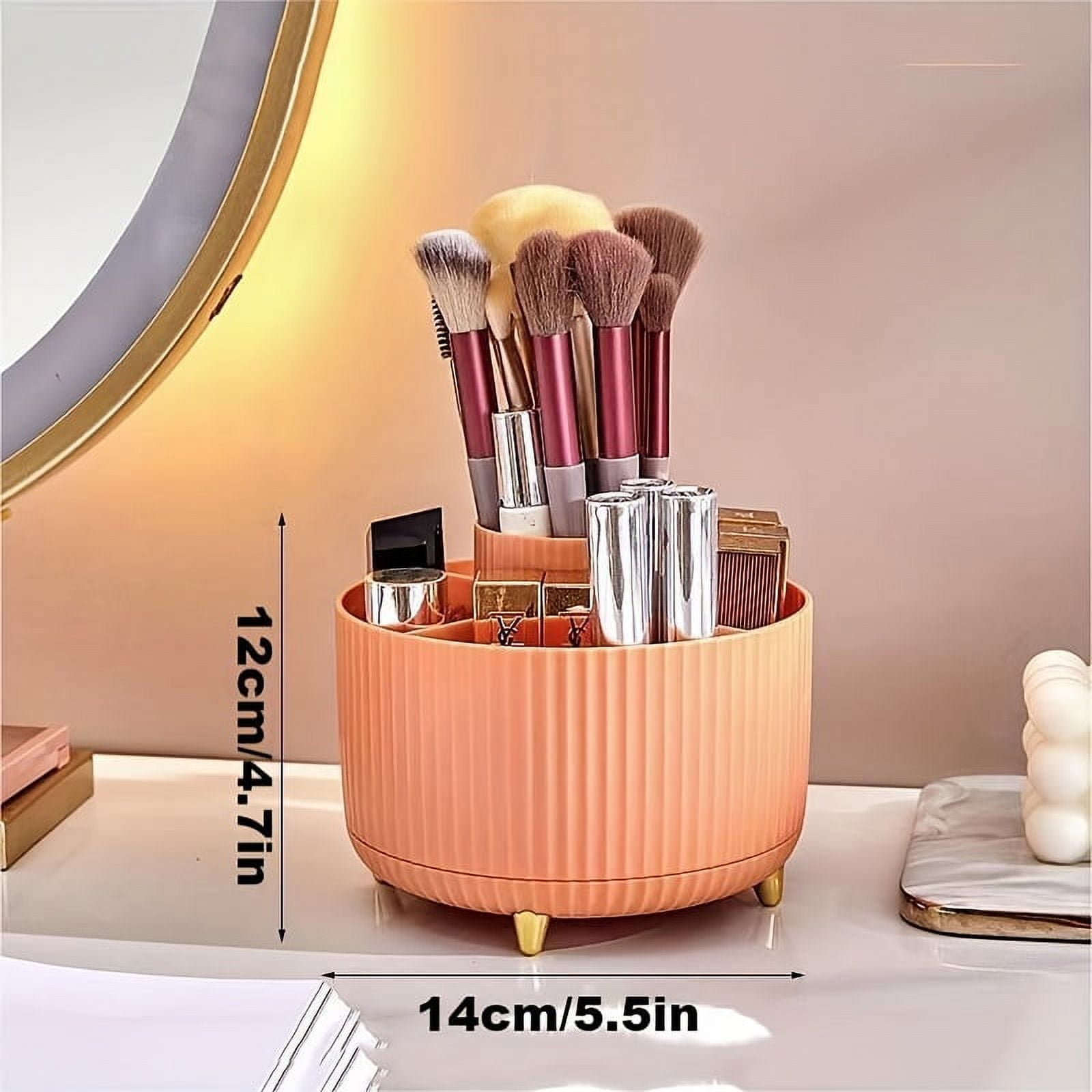 Makeup Brush Holder Organizer 360° Rotating Makeup Brush Organizer 5 ...