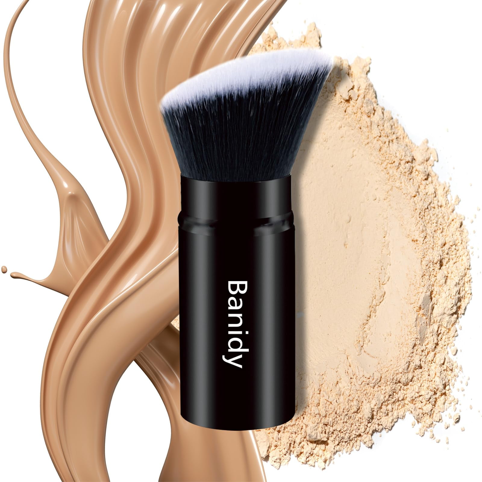 Makeup Brush Kabuki Face TSF6 Brushes Retractable Travel Blush Kabuki ...