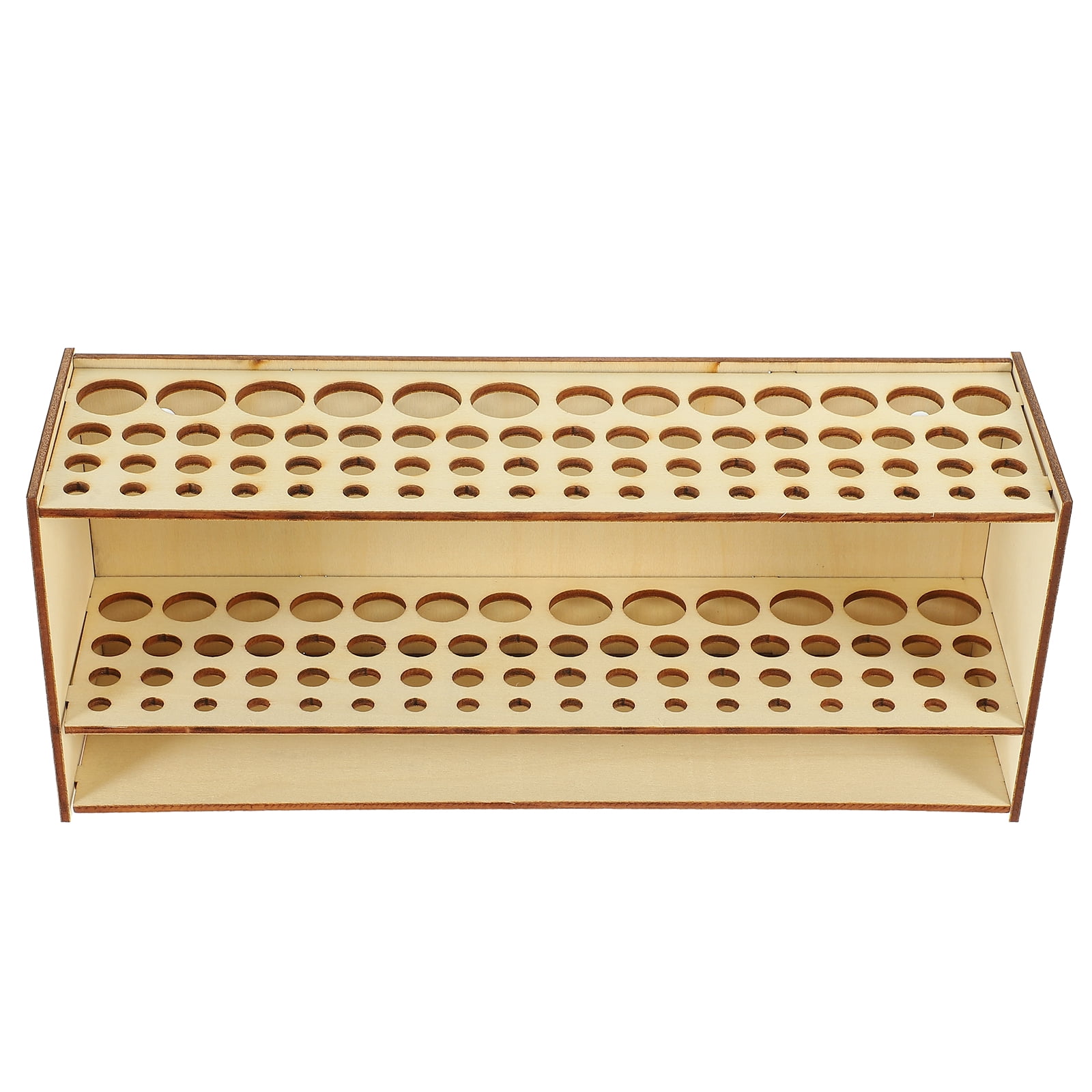 Makeup Brush Organizer Washable Paint Storage Holder Wood Pen Box ...