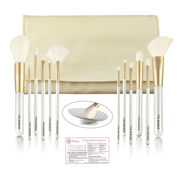Makeup Brush Set 12 Pcs Profesional Brushes Synthetic Hair with ...