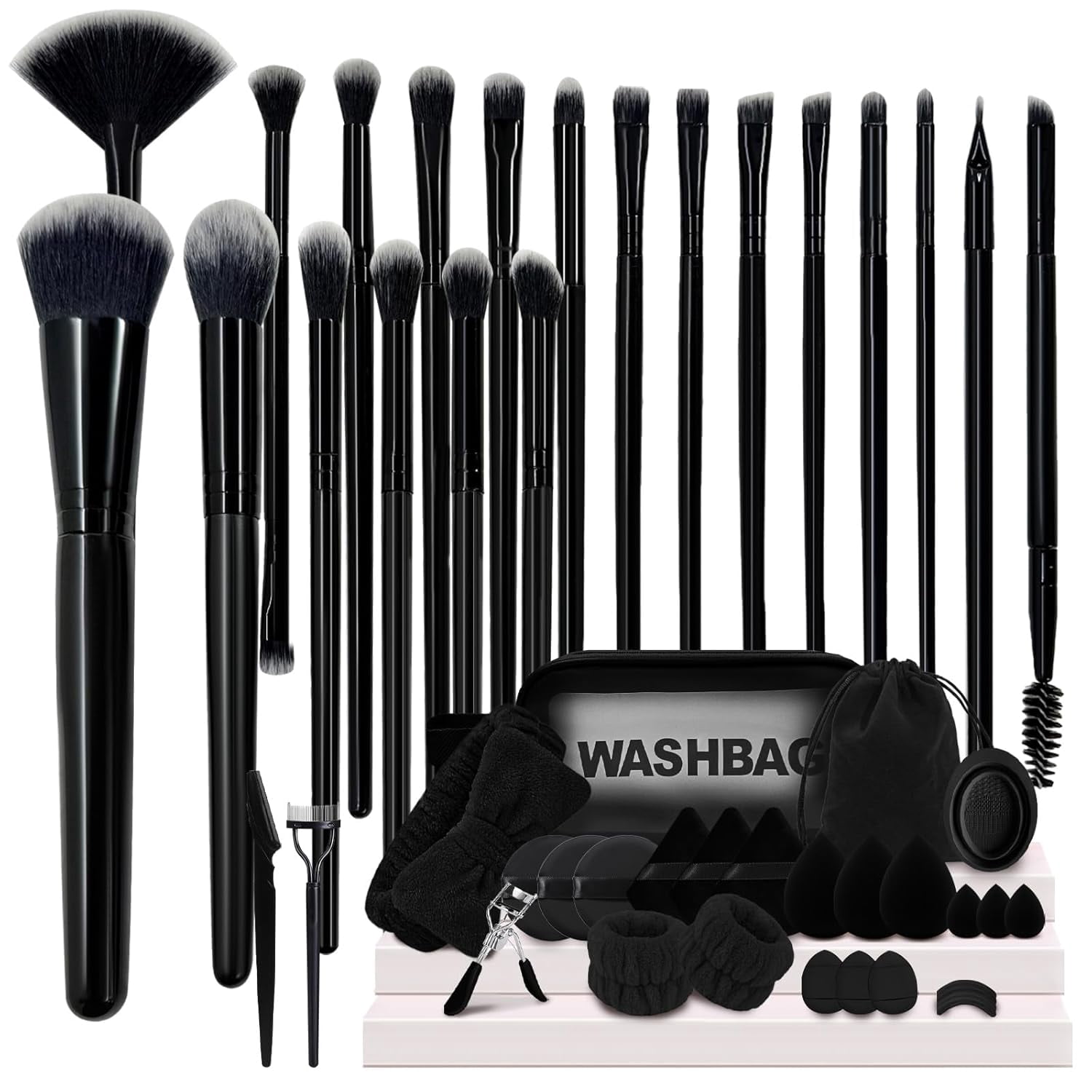 Makeup Brush Set, 48Pcs Makeup Tool Set Premium Synthetic Foundation ...