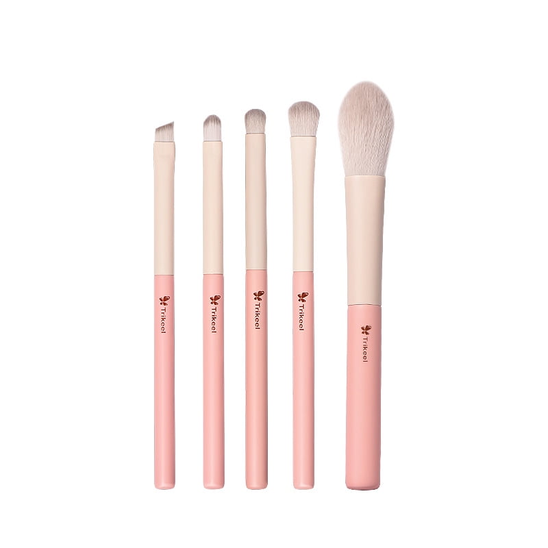 Makeup Brush Set 5pcs Imitated Corn Silk Fiber Soft Hair Makeup Brushes ...