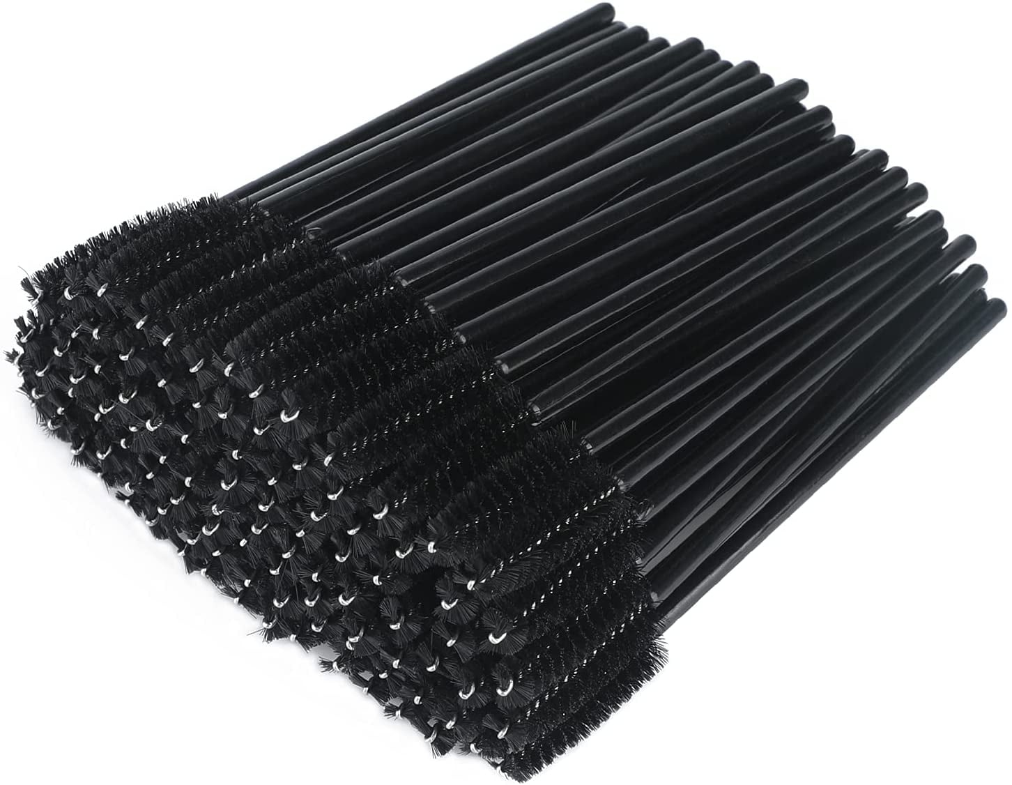 50 PCS Black Eyelash Brushes Spoolies- Eyebrow Spoolie Brushes ...
