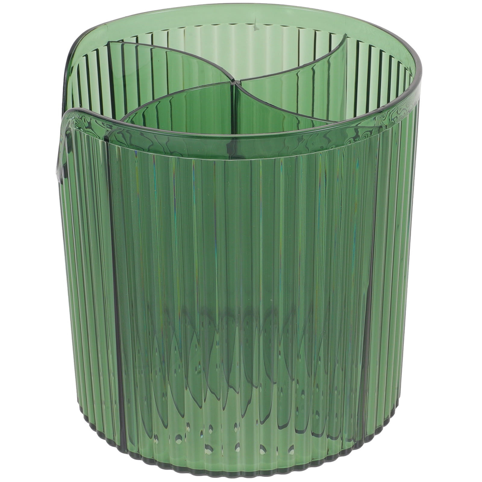 Makeup Brush Storage Bucket Clear Plastic Containers Lipsticks Cup Pen ...