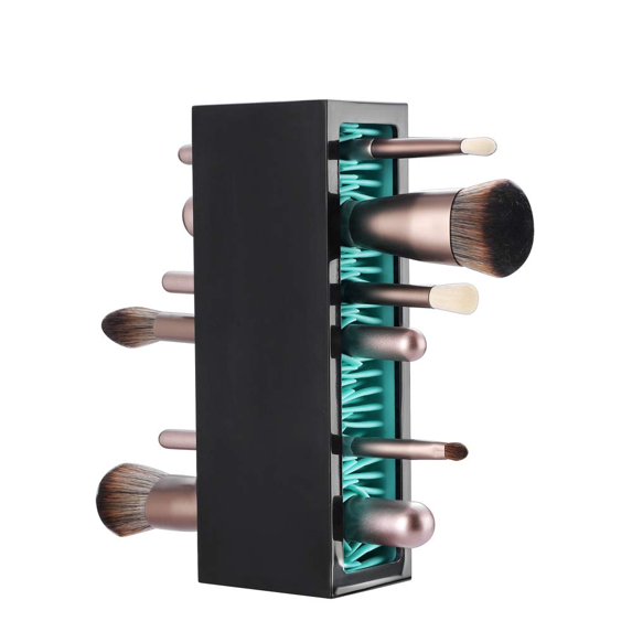 Makeup Brushes Holder Organizer, Silicone Vanity Air Drying Rack ...