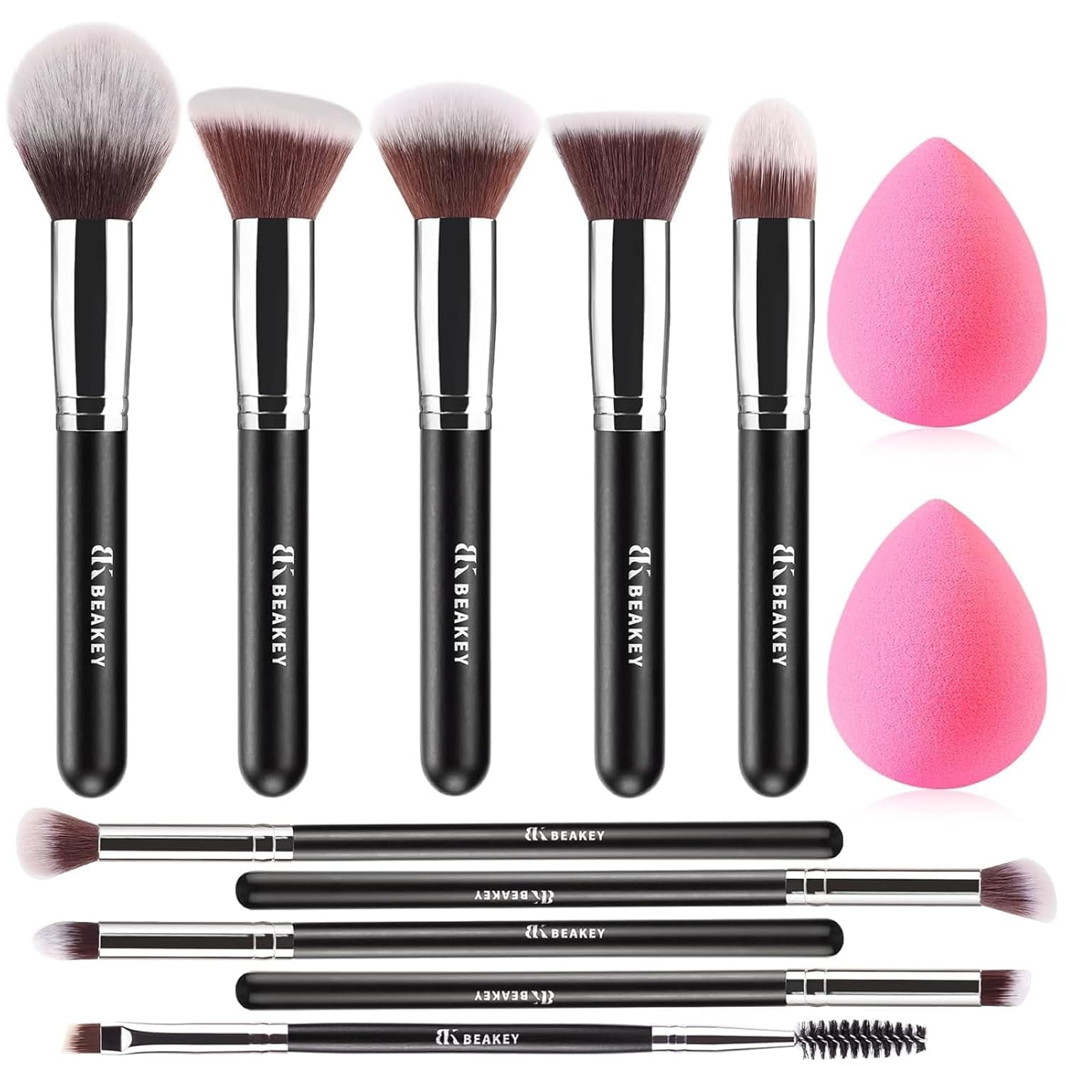 Makeup Brushes Set, Professional Foundation Eyeshadow Concealer Blush ...