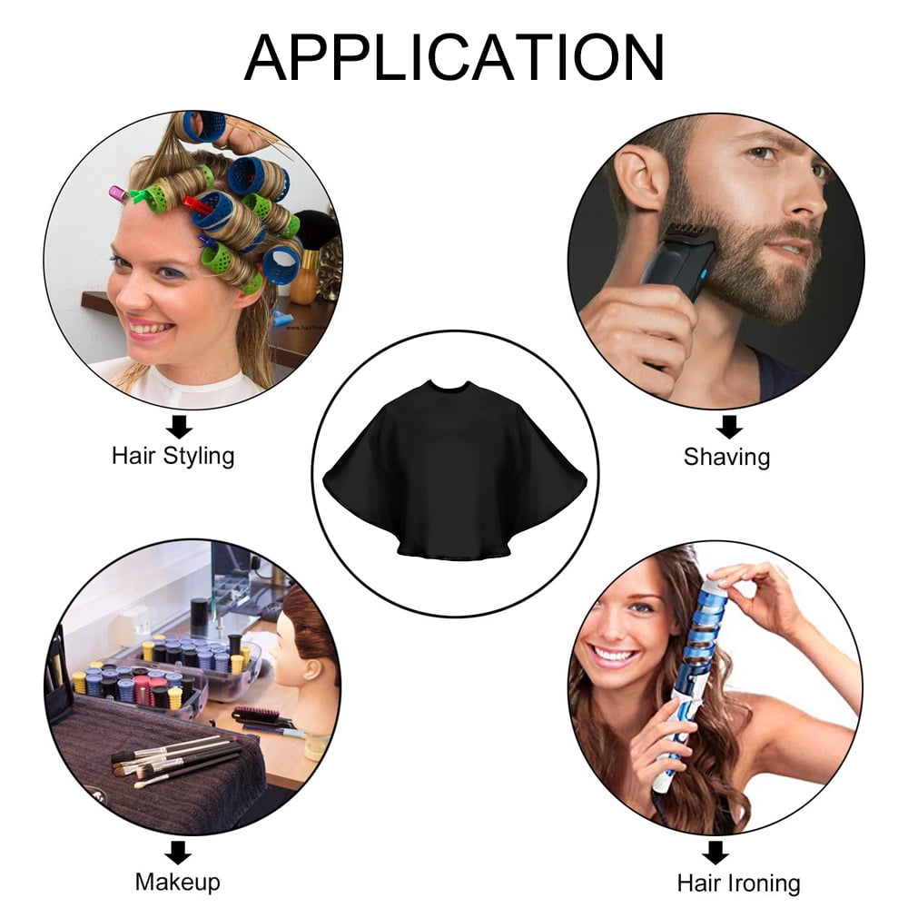 Makeup Cape, Beauty Salon Shorty Smock For Clients, Salon Haircut Shawl ...