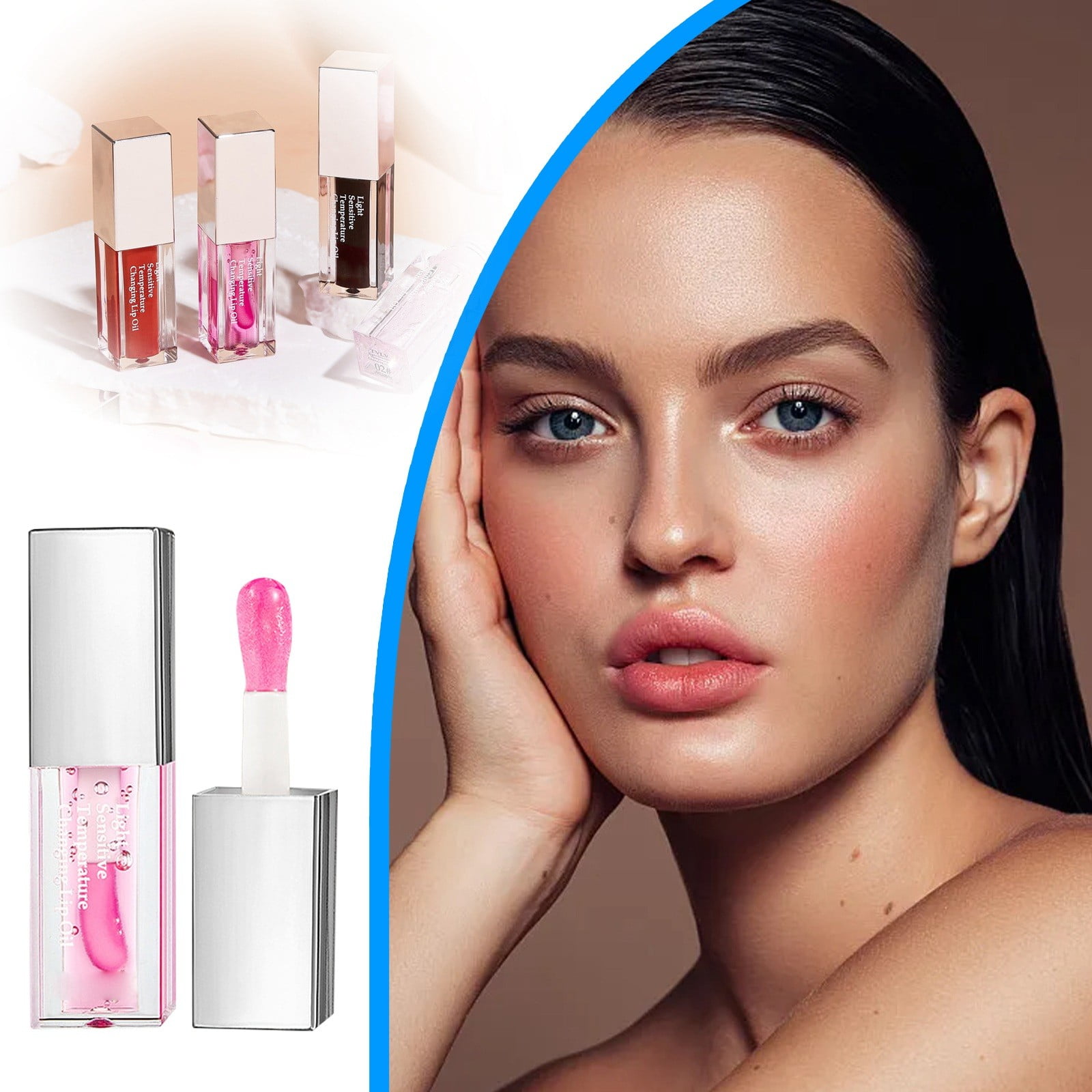 Makeup City Lip Plumper Lip Gloss Fruit Flavo Lip Gloss Set Hygiene Kits for Teen Girls Subtle ...