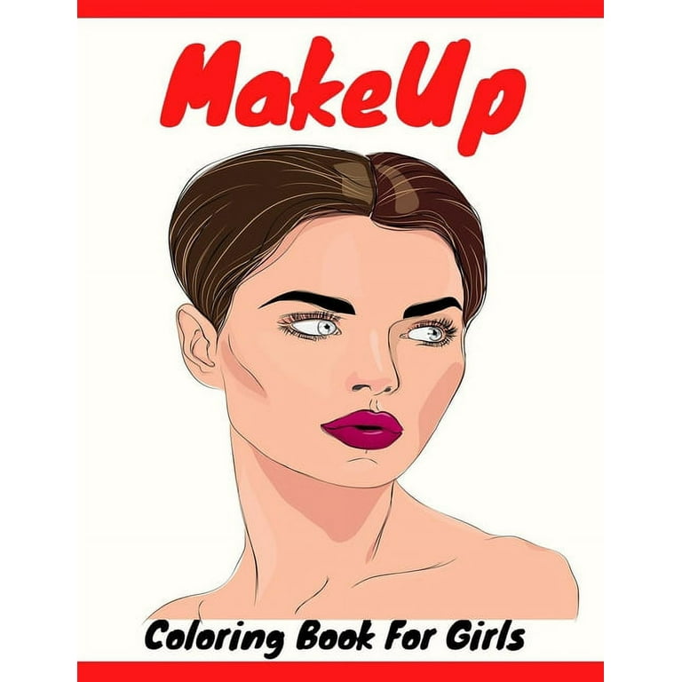 hair and makeup coloring book
