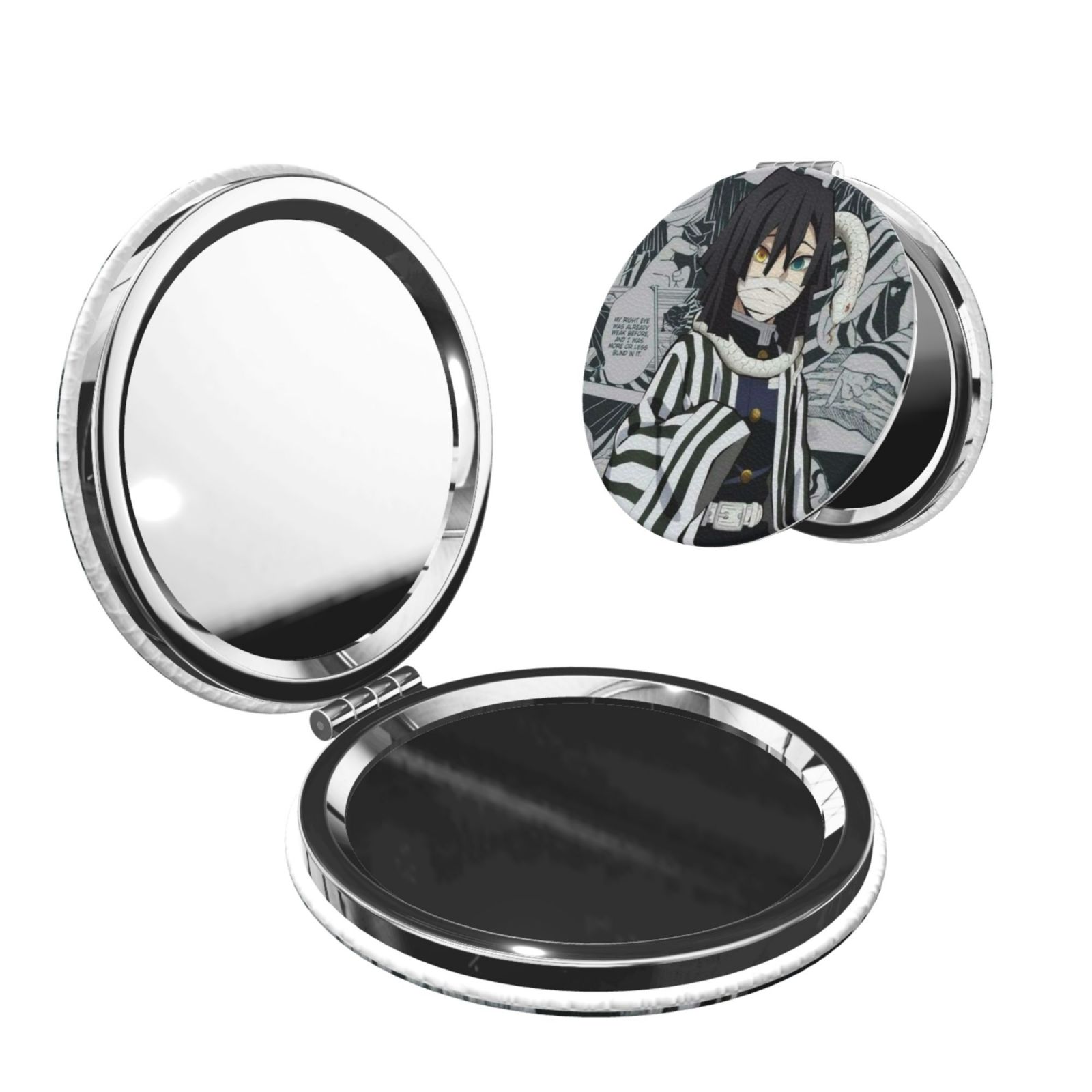 Makeup Compact Demon Slayer Iguro Obanai Mirrors, Personal Portable ...