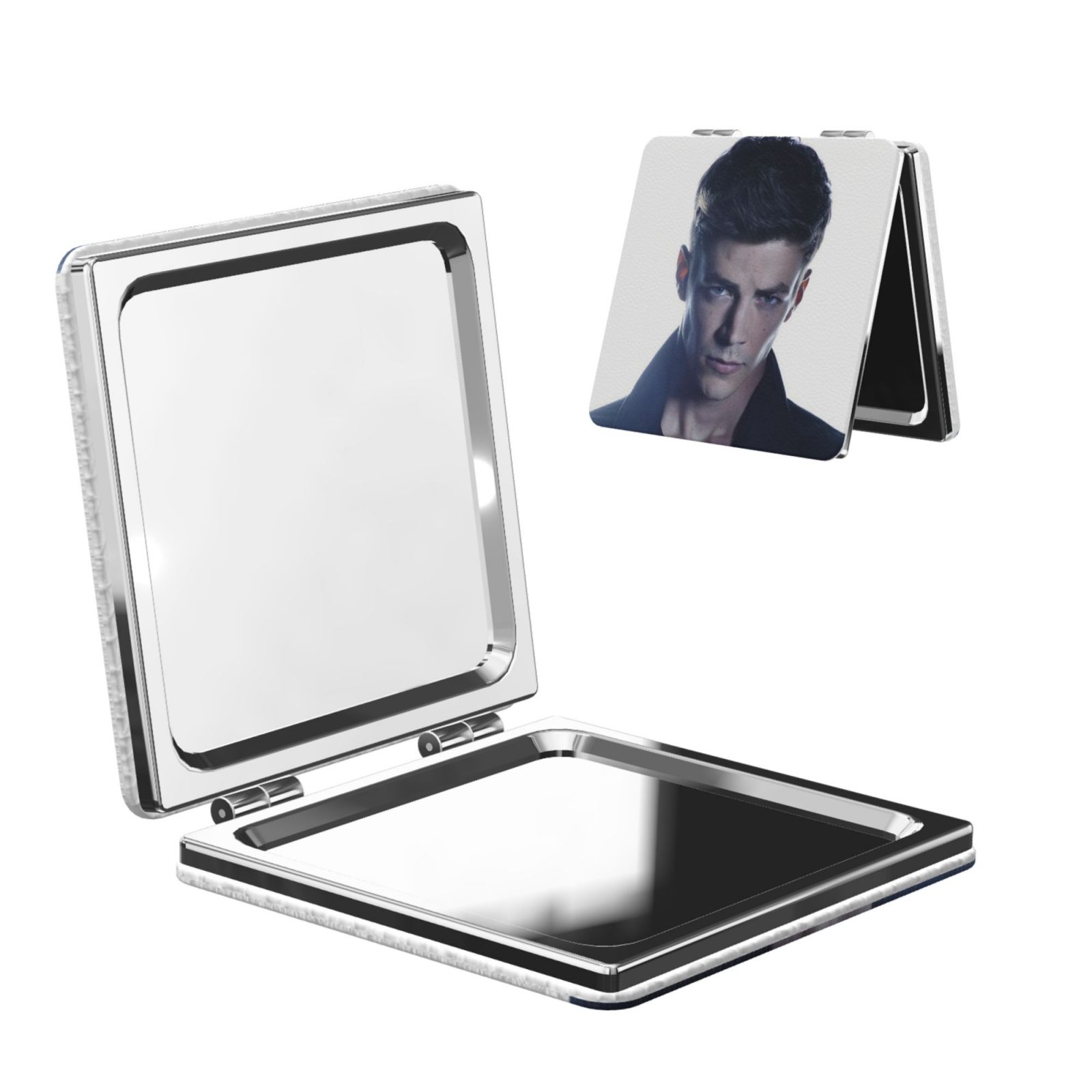 Makeup Compact Grant Gustin Mirrors, Personal Portable Travel 2-Sided ...