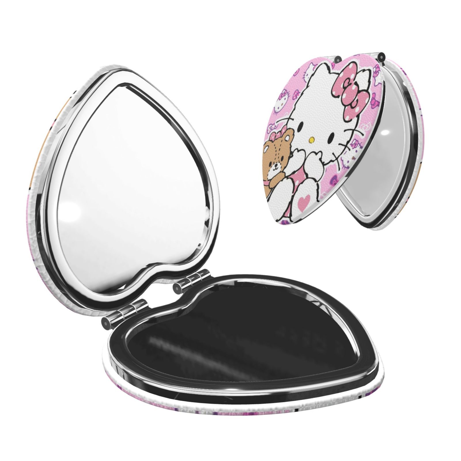 Makeup Compact Hello Kitty Mirrors, Personal Portable Travel 2-Sided ...