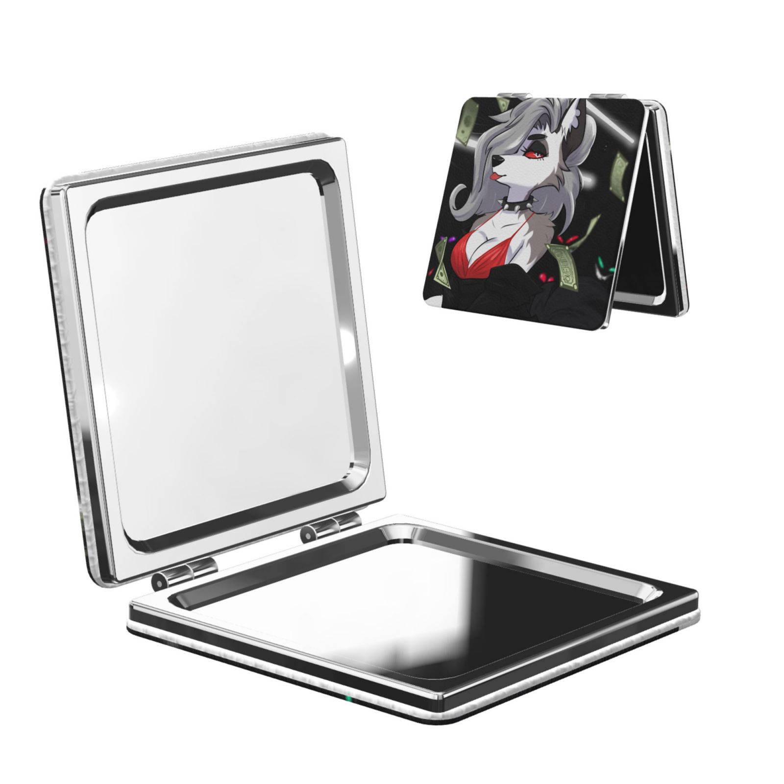 Makeup Compact Loona Helluva Boss Mirrors, Personal Portable Travel 2 ...