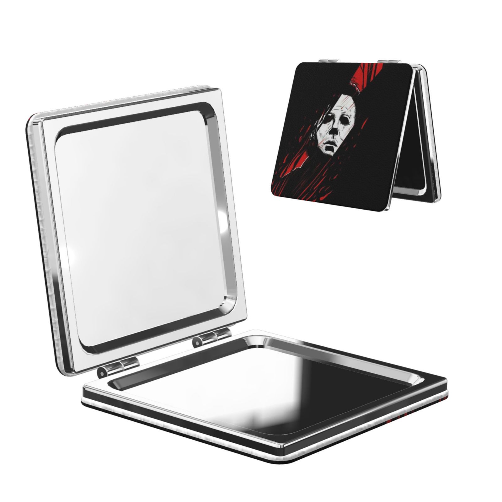 Makeup Compact Michael Myers Mirrors, Personal Portable Travel 2-Sided ...
