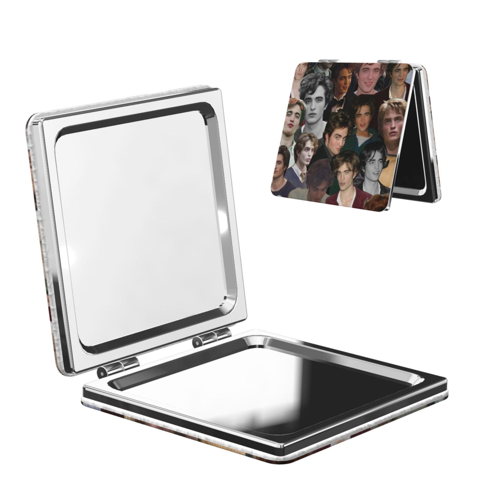 Makeup Compact Robert Pattinson Mirrors, Personal Portable Travel 2-Sided Handheld Foldable ...