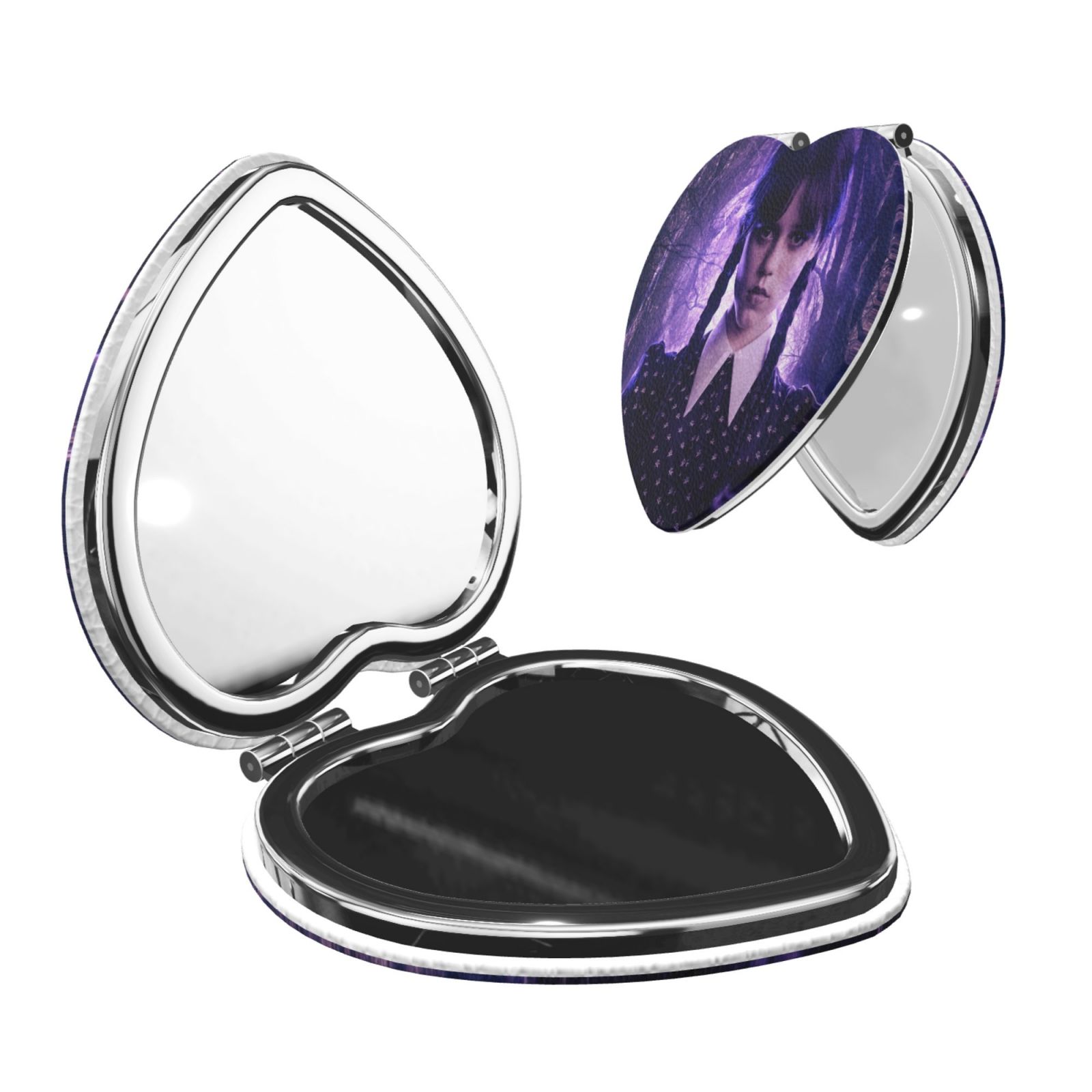 Makeup Compact Wednesday Addams Mirrors, Personal Portable Travel 2 ...