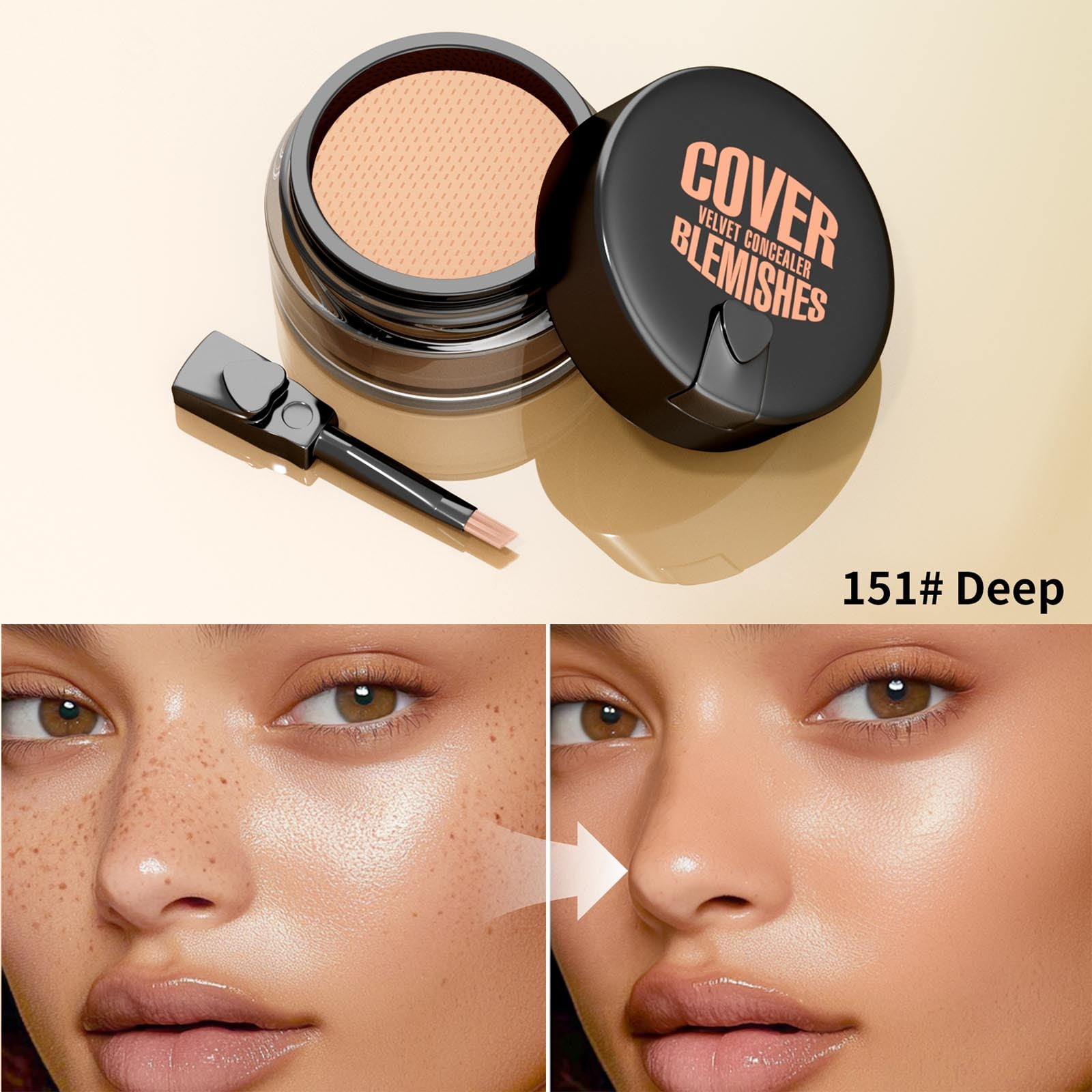 Makeup Concealer with Brush,Tattoo Cover up Makeup,Air Cushion ...