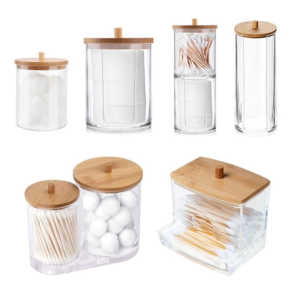 Makeup Cotton Pad Organizer Storage Box For CottonSwab Container with ...
