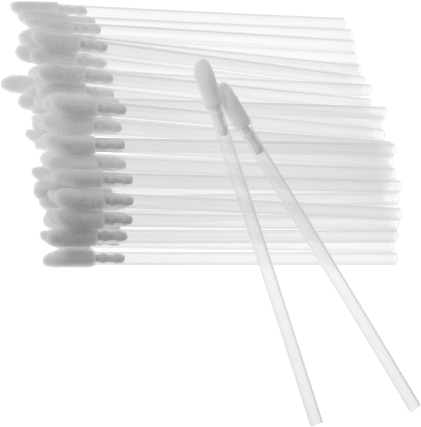 Makeup Disposable Lip Plastic Cement Brush Wands Applicator Lip Gloss ...
