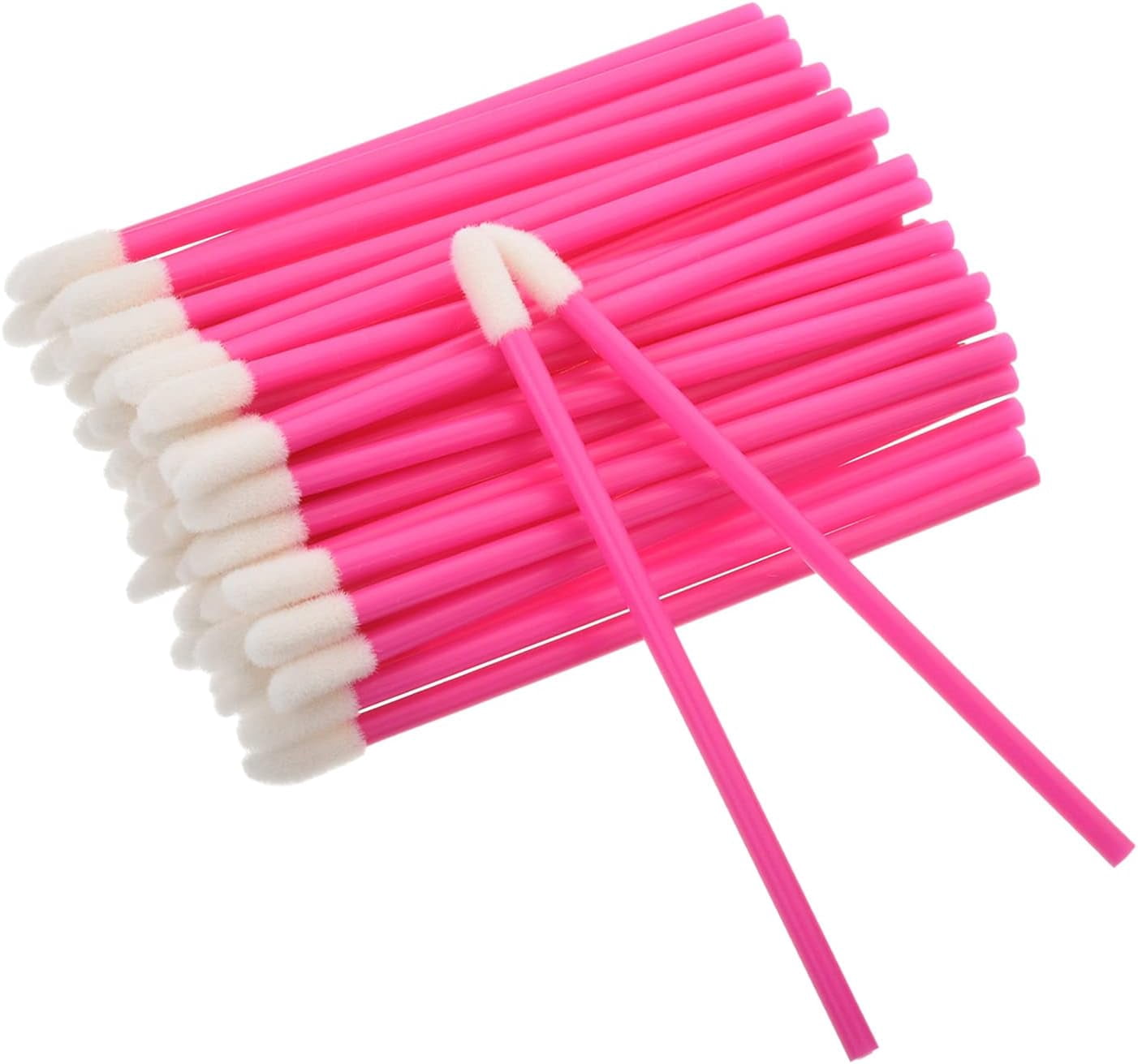 Makeup Disposable Lip Plastic Cement Brush Wands Applicator Lip Gloss ...