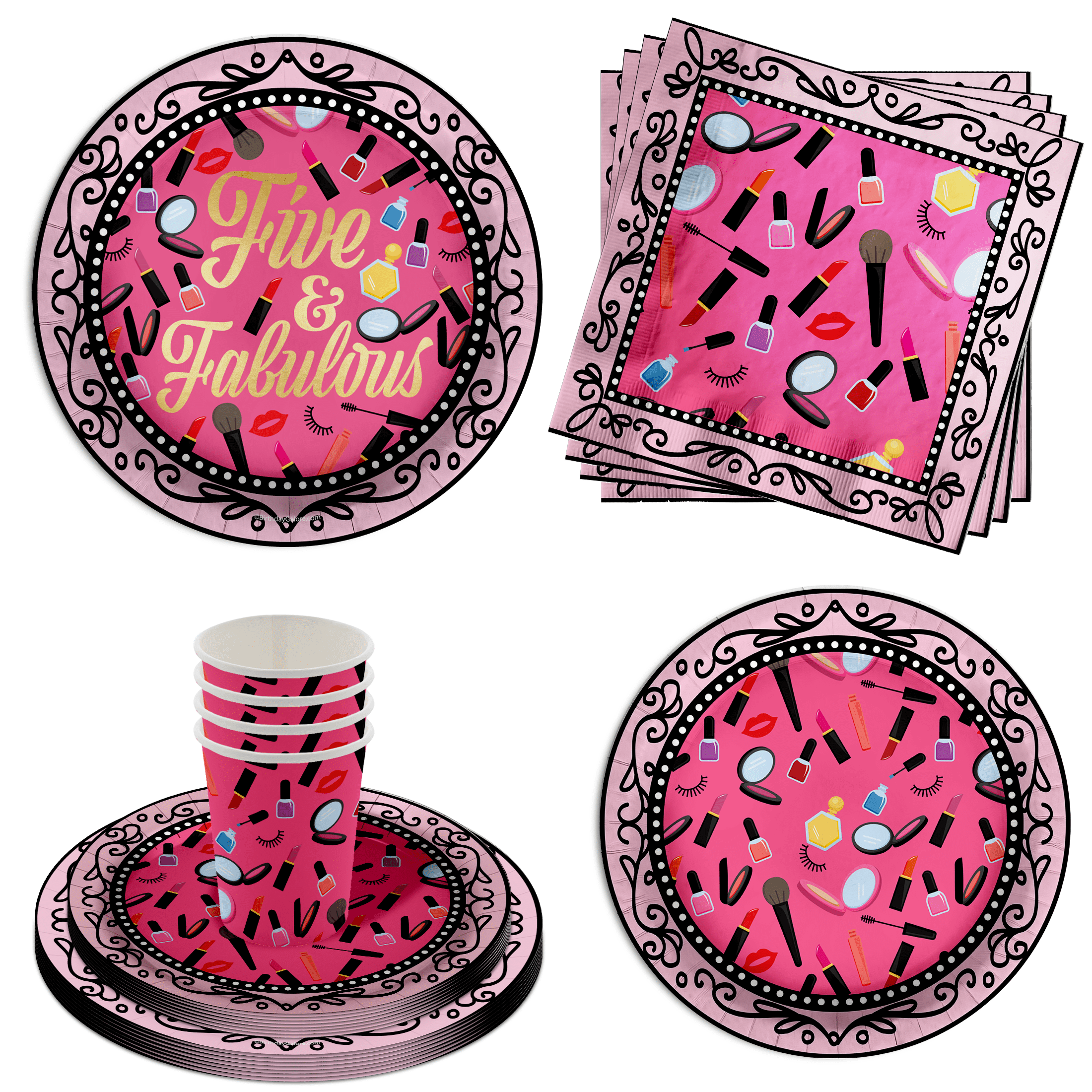 Makeup Girls 5th Birthday Party Supplies - Spa Party Supplies - Makeup ...