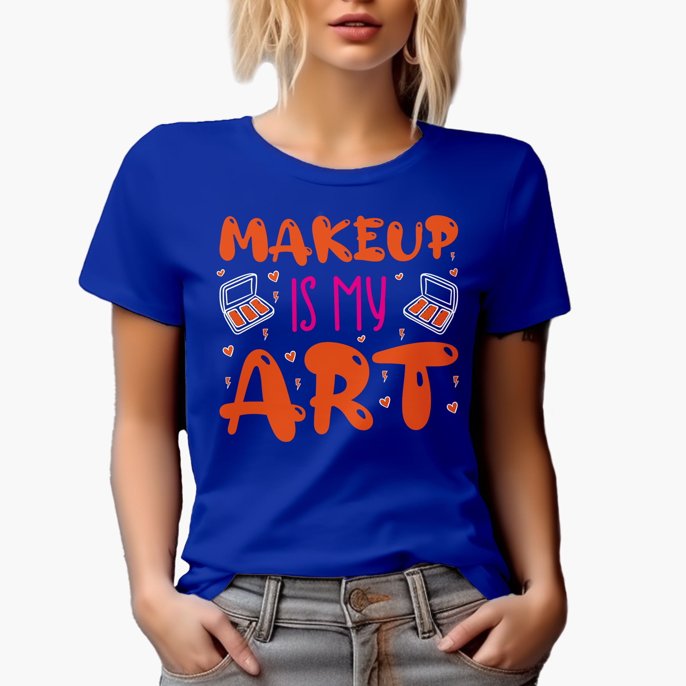 Makeup Is My Art with Palettes, Beauty Themed Merch Gift for Makeup ...