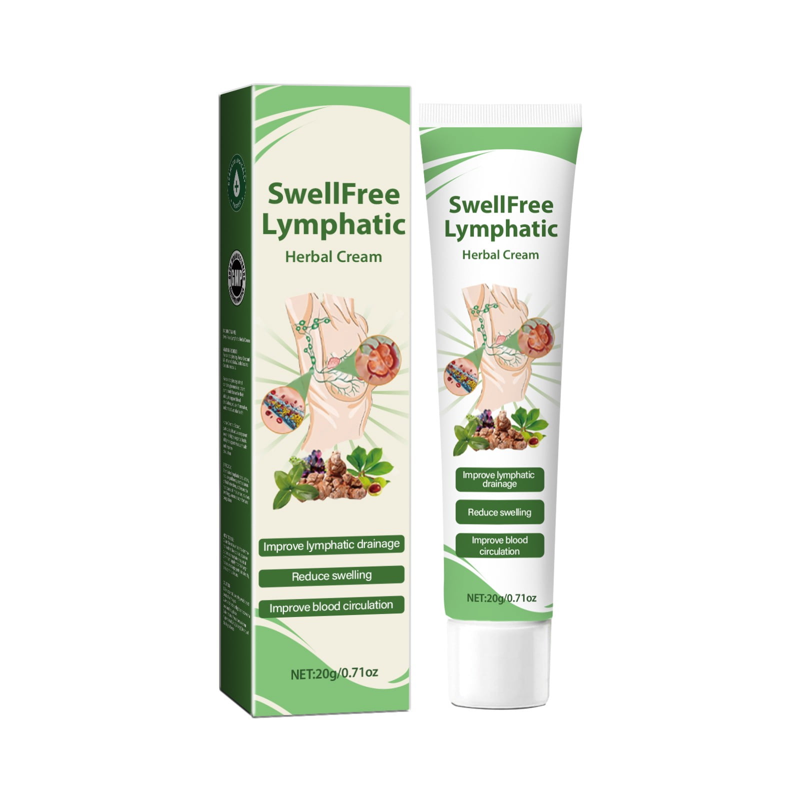 Makeup Lymph Nodes Herbal Cream Armpit Lymph Care Ointment Neck Anti ...