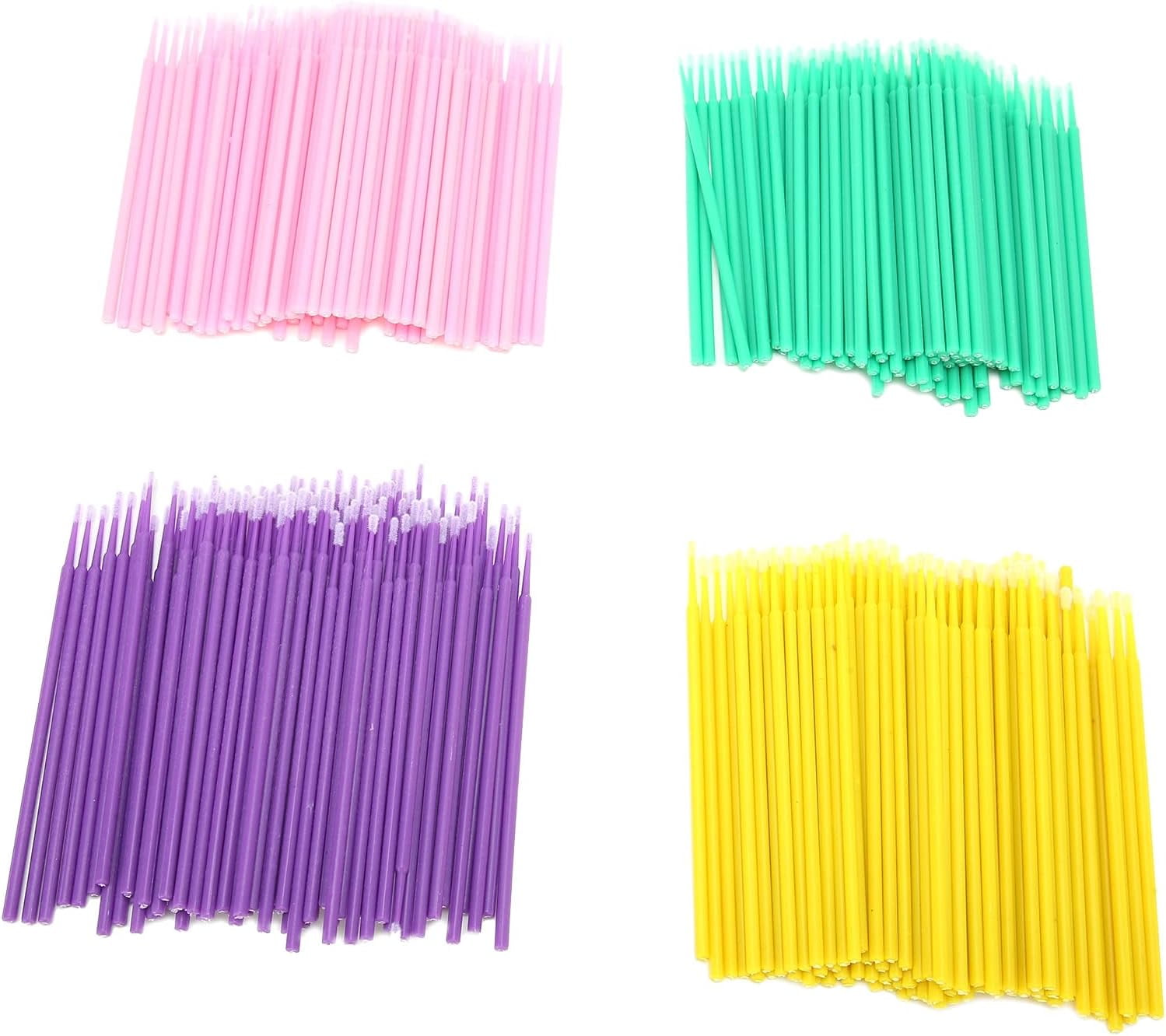 makeup applicator, cotton 400 pcs. Wands Excess eyebrow powder Micro ...