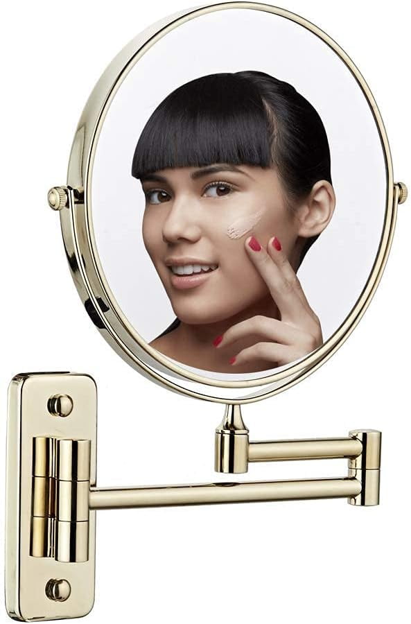 Makeup Mirror 8Inch Round Wall Mount, Shaving Mirrors Double-Sided ...