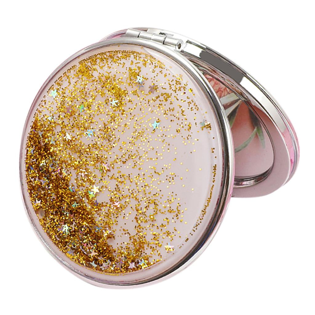 Makeup Mirror Compact Mirror Portable Hand Mirror Round Mini-Tasche ...