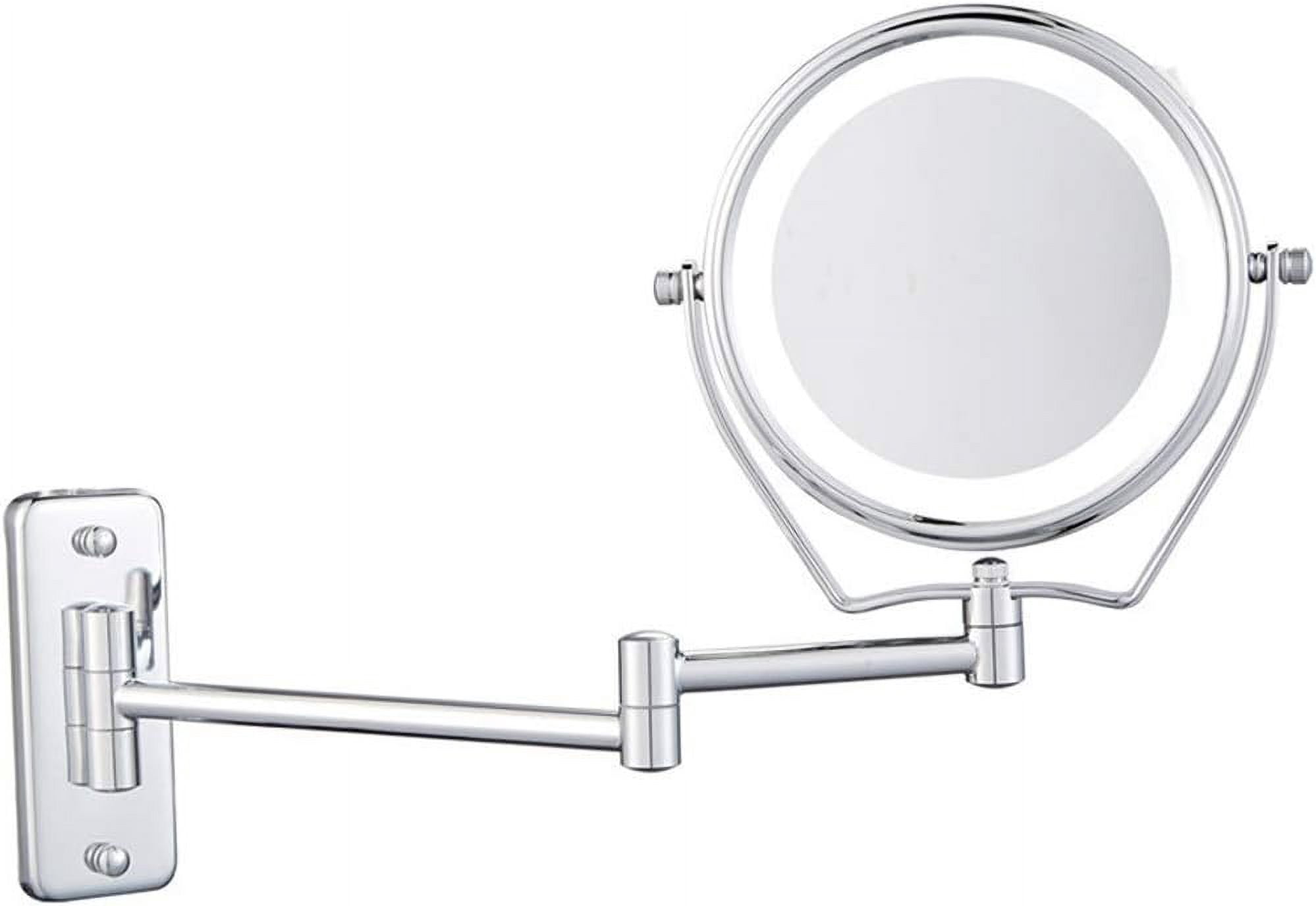 Makeup Mirror, LED Double-Sided Magnifying Makeup Mirror, 6" Diameter ...