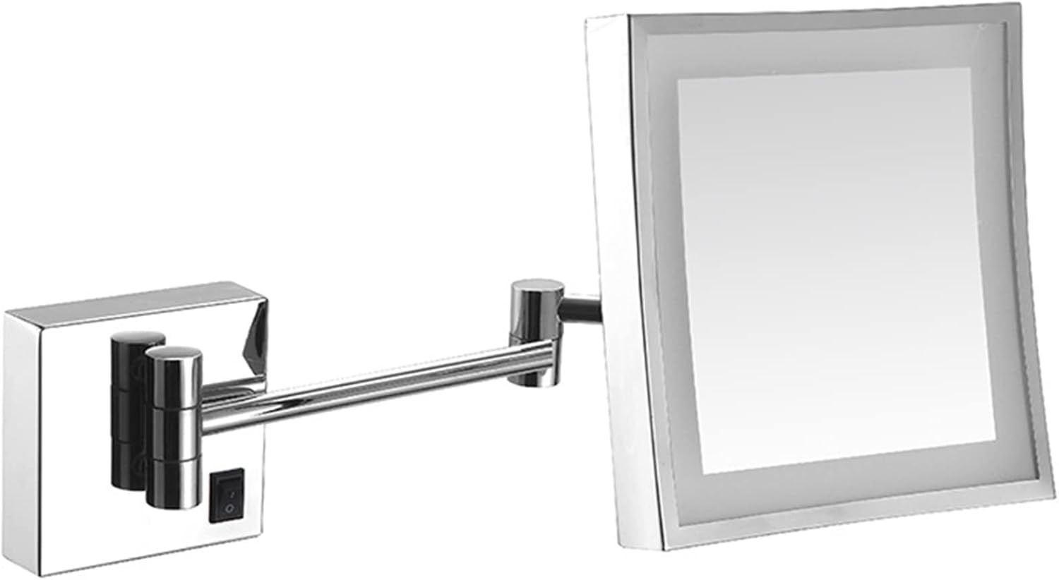 Makeup Mirror with Lights and 3X Magnification Square LED Wall Mounted ...
