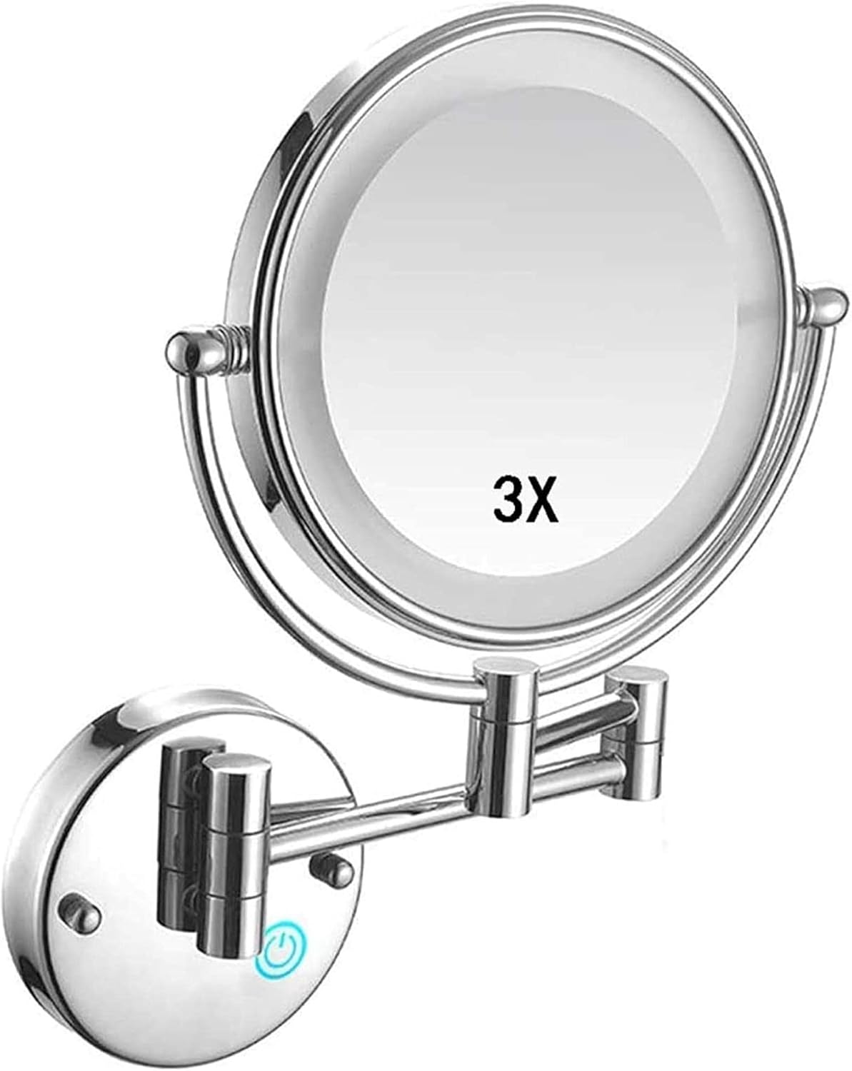 Makeup Mirror, Magnification 3X, Bathroom Mirror 8inch Round Make Up ...