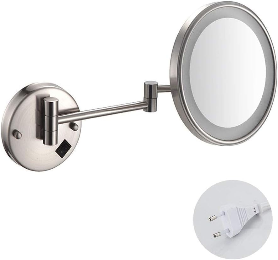 Makeup Mirror Shaving Mirror Wall Mounted 3X Magnification Extendable ...