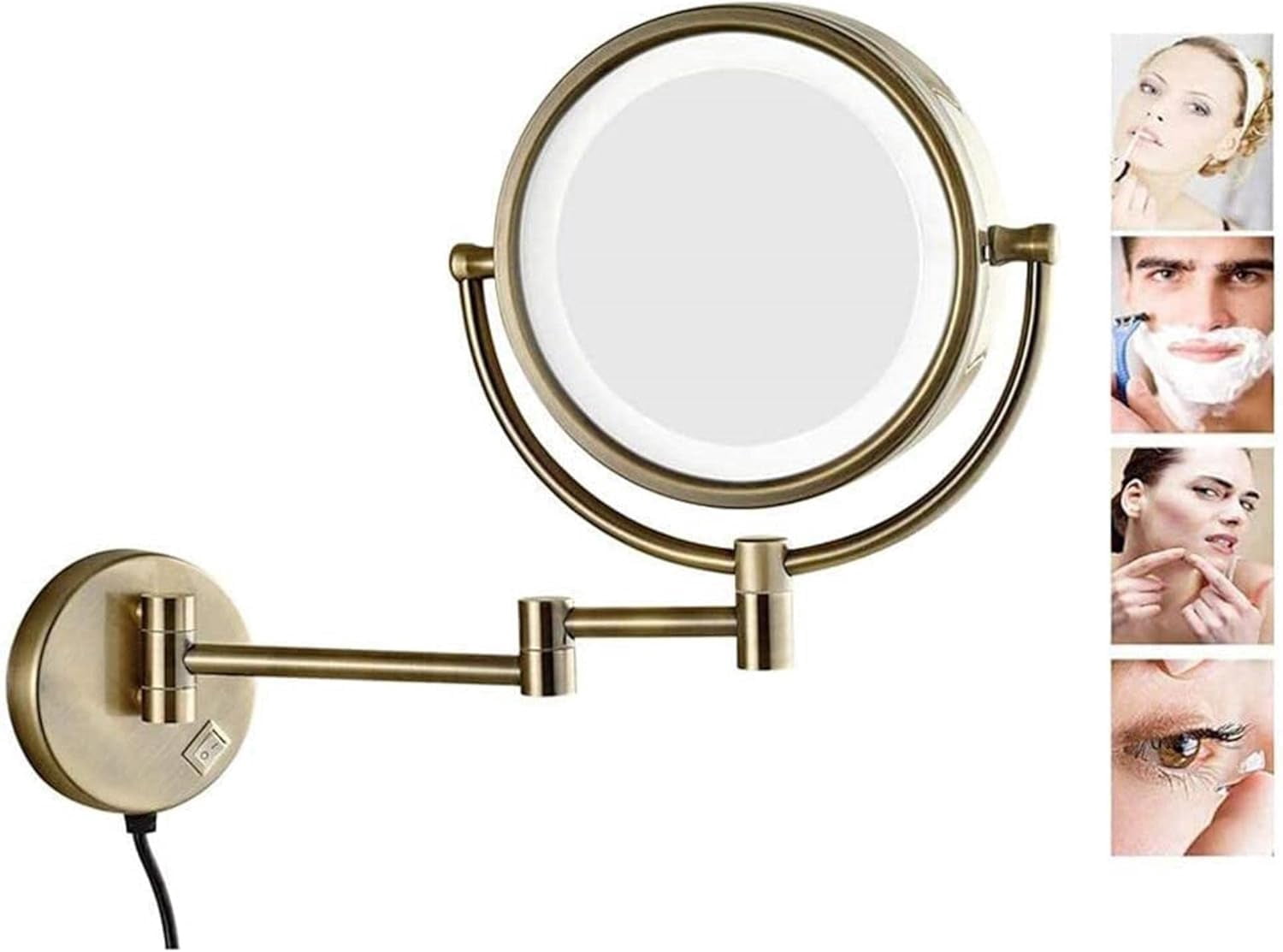 Makeup Mirror, Vanity Mirror Magnification Double Sided Cosmetic Mirror ...