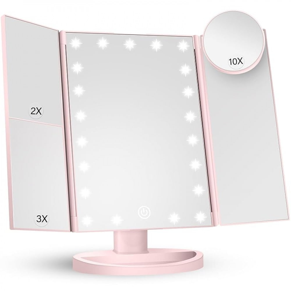 Makeup Mirror Vanity with Lights, 2X 3X 10X Magnification, Lighted ...