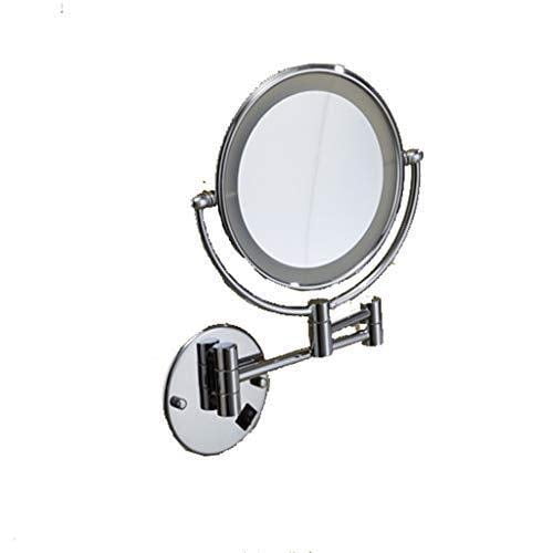 Makeup Mirror Makeup Mirror Wall Mount 5x Magnifying Mirror LED Lighted ...
