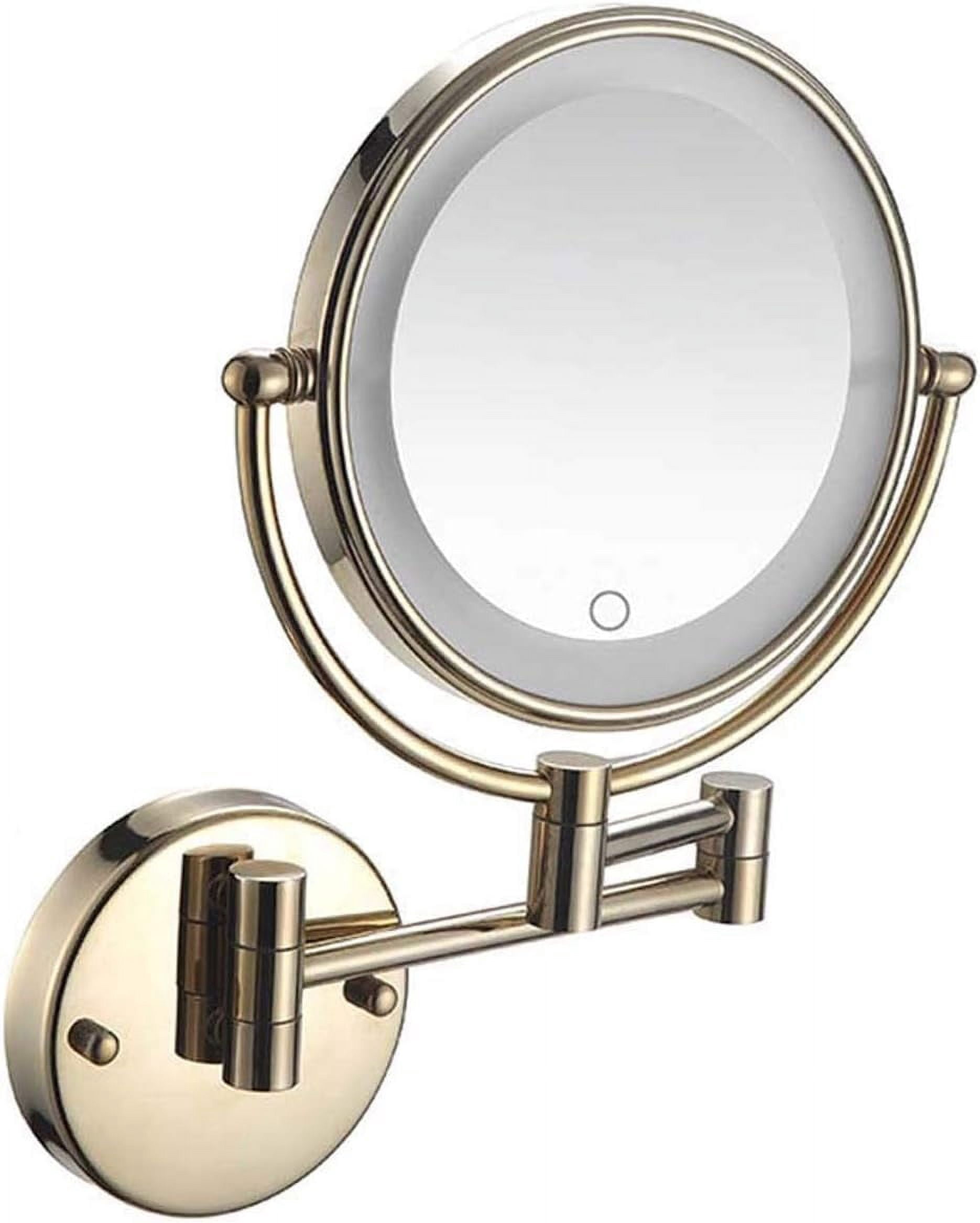 Makeup Mirror Wall Mount,8 in Lighted Led Wall-Mounted Bathroom Mirror ...