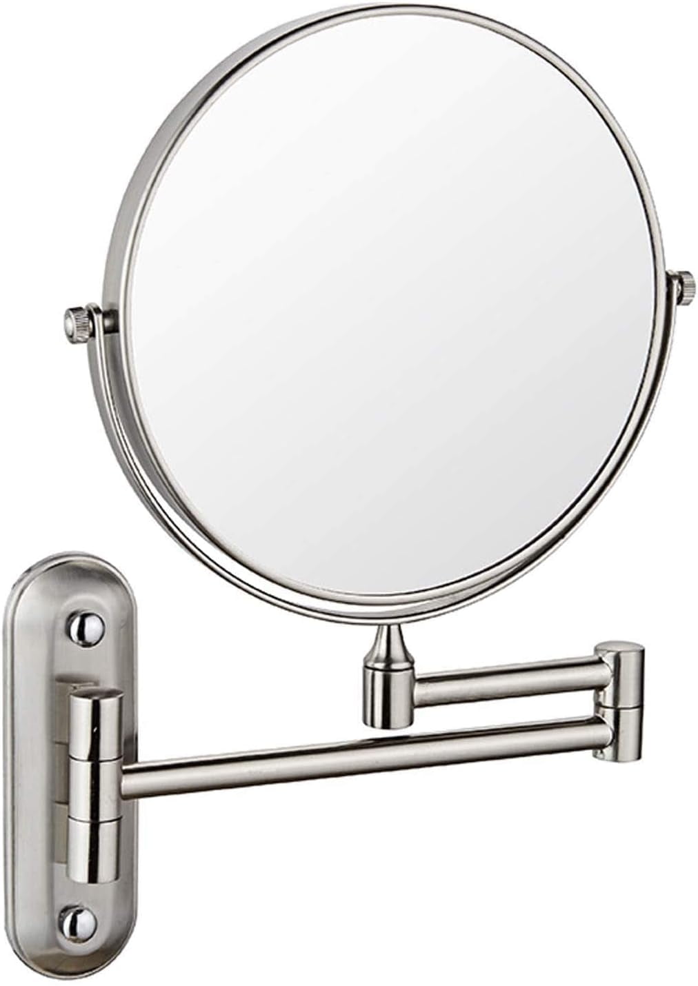 Makeup Mirror Wall Mounted, 8 Inch Double Sided Cosmetic Mirror, 360 ...