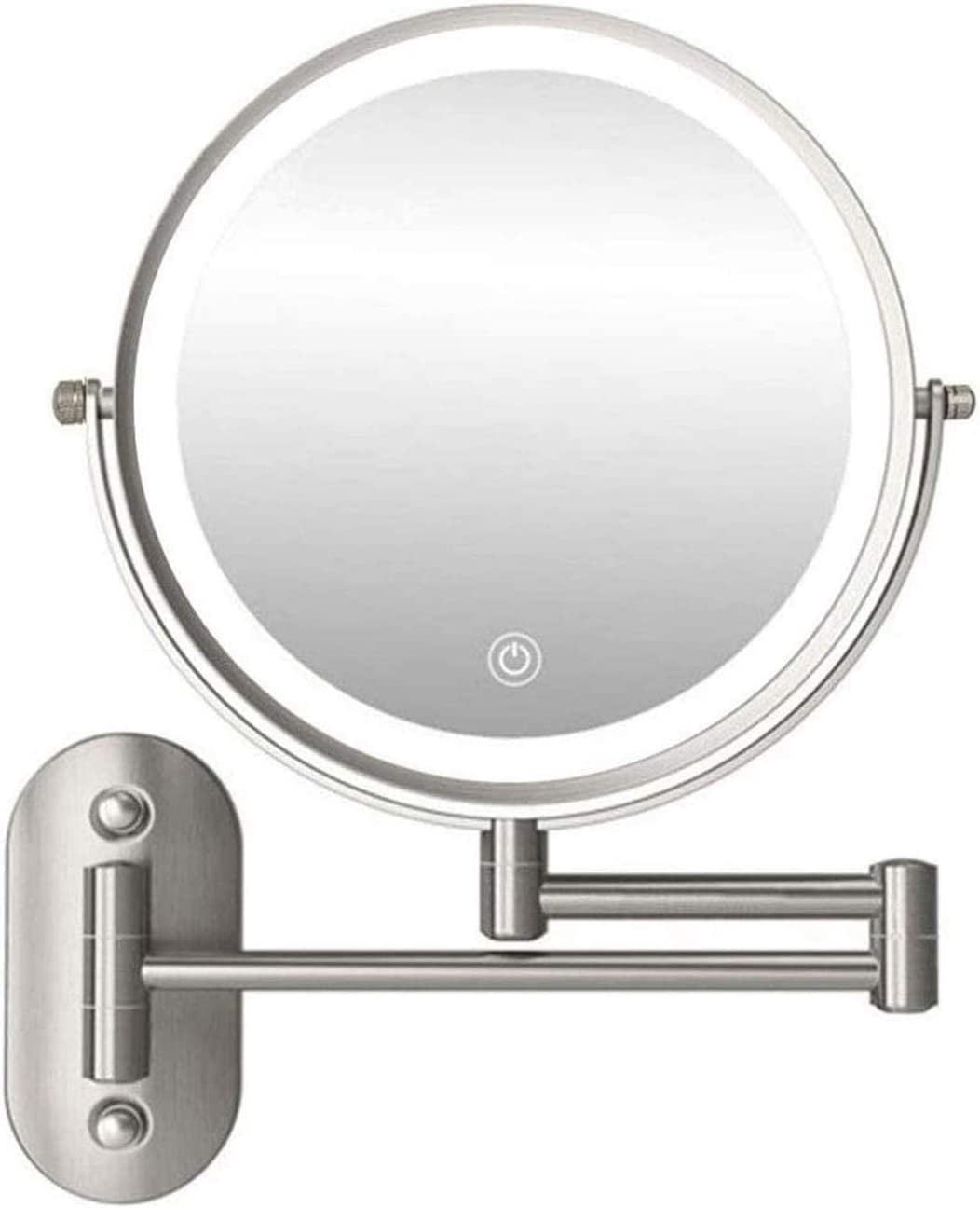 Makeup Mirror Wall Mounted Makeup Mirror 5X Magnification Double Sided ...